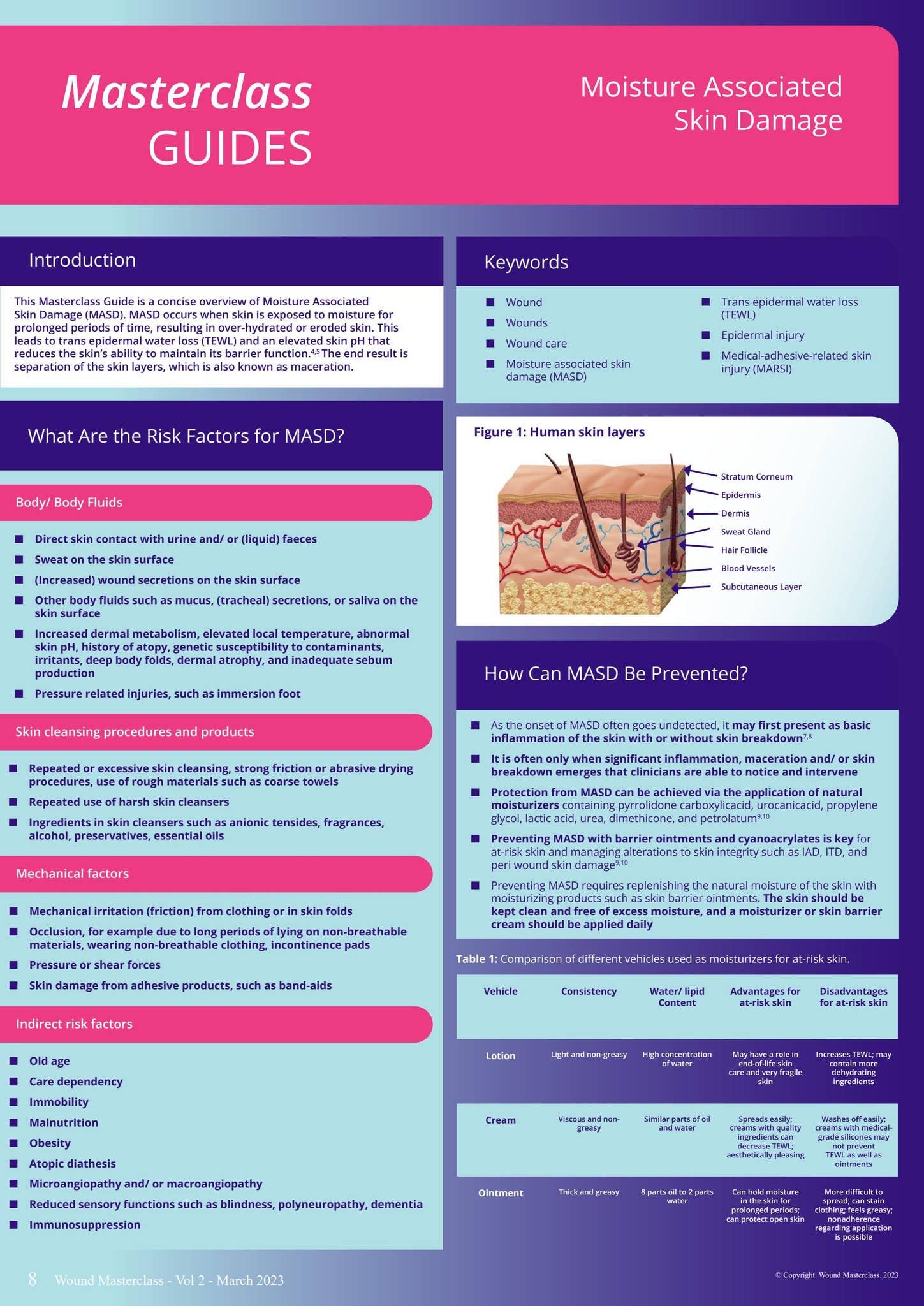 Masterclass Guides: Moisture Associated Skin Damage by woundmasterclass ...