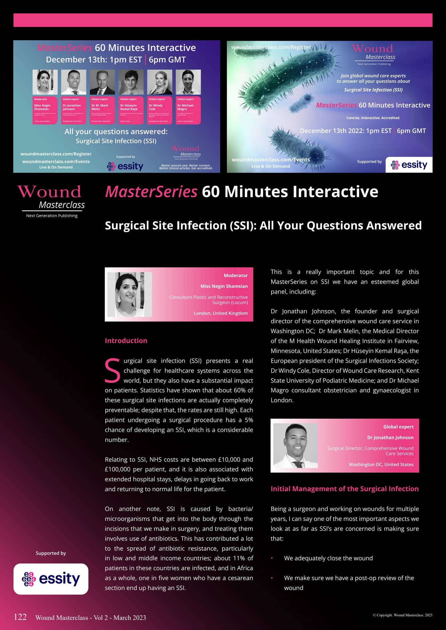 Masterseries 60 Minutes Interactive: Surgical Site Infection (SSI): All ...