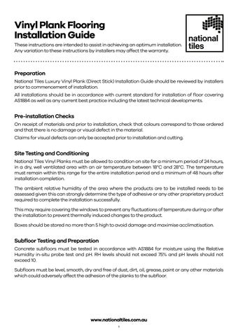 Flooring Resources | National Tiles