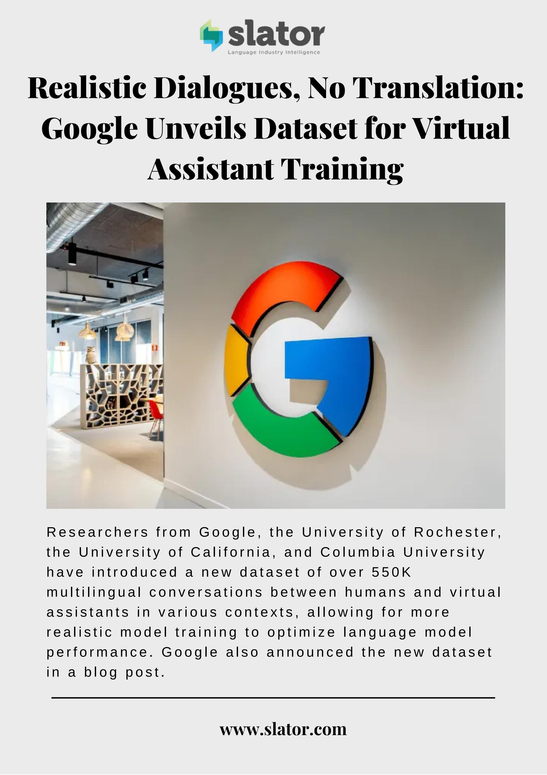 Realistic Dialogues, No Translation: Google Unveils Dataset for Virtual ...