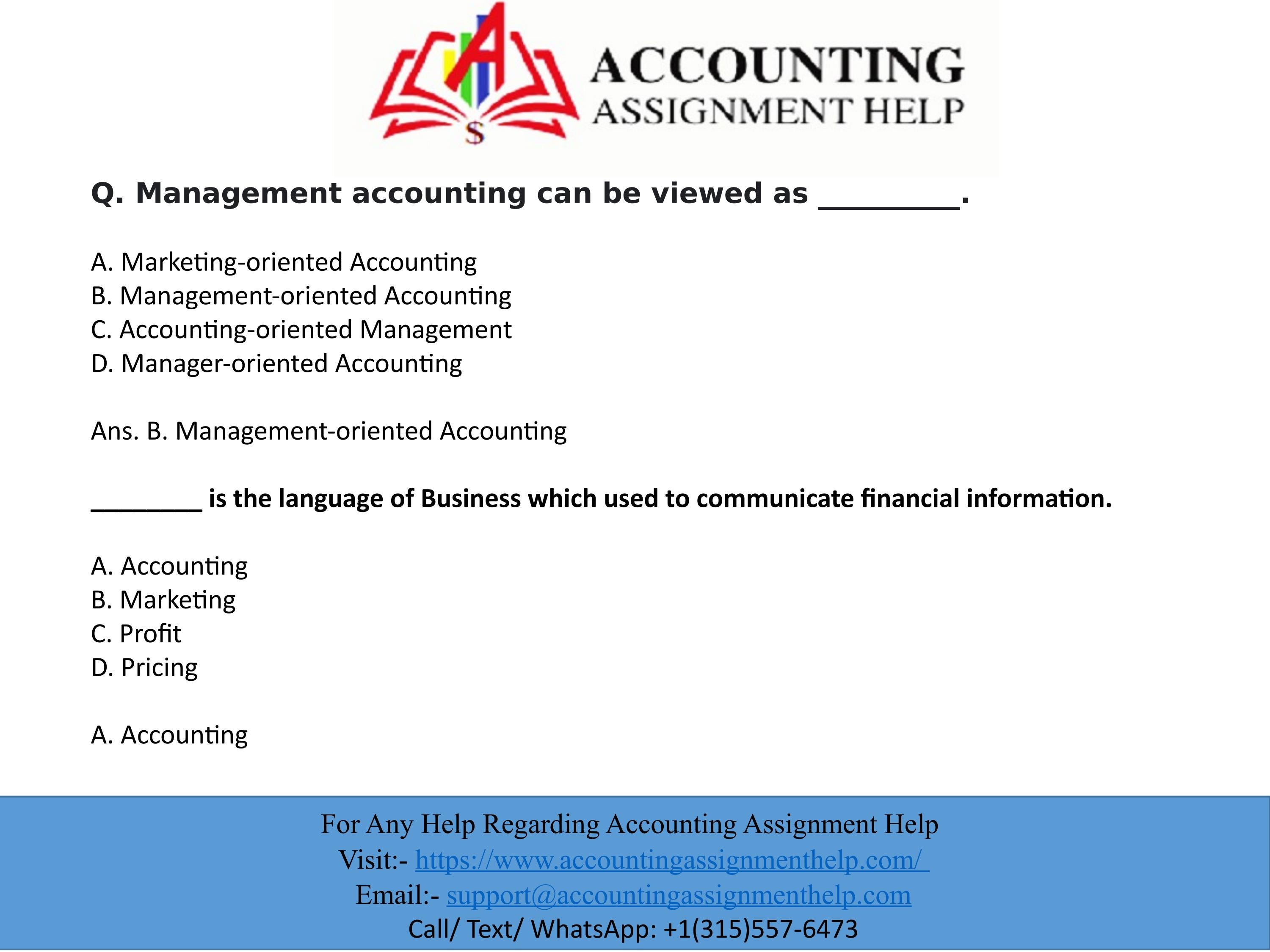 Accounting Assignment Help by Accounting Assignment Help - Issuu