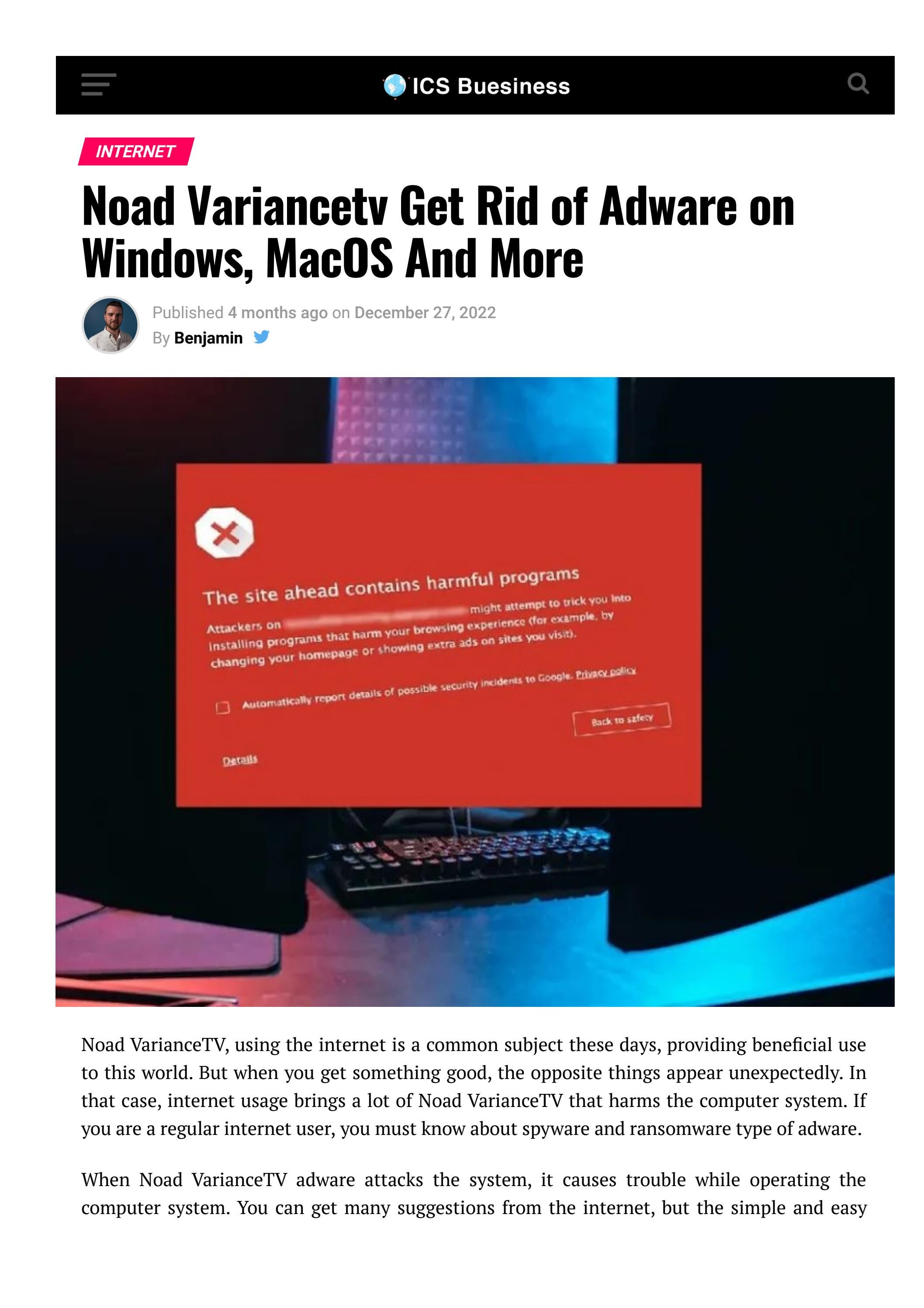Noad Variancetv Get Rid of Adware on Windows, MacOS And More by ...