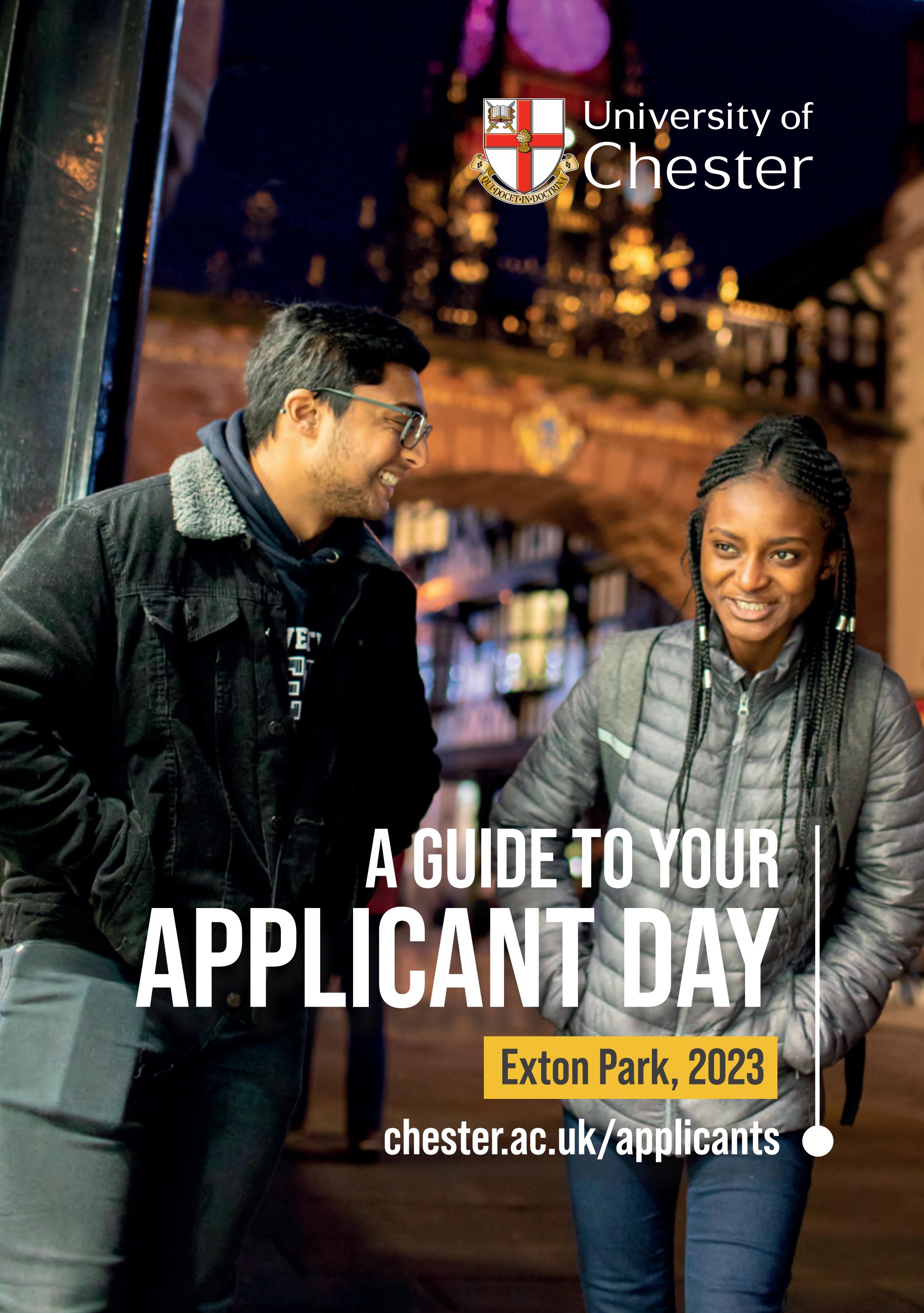 Exton Park Applicant Day Guide by University of Chester - Issuu