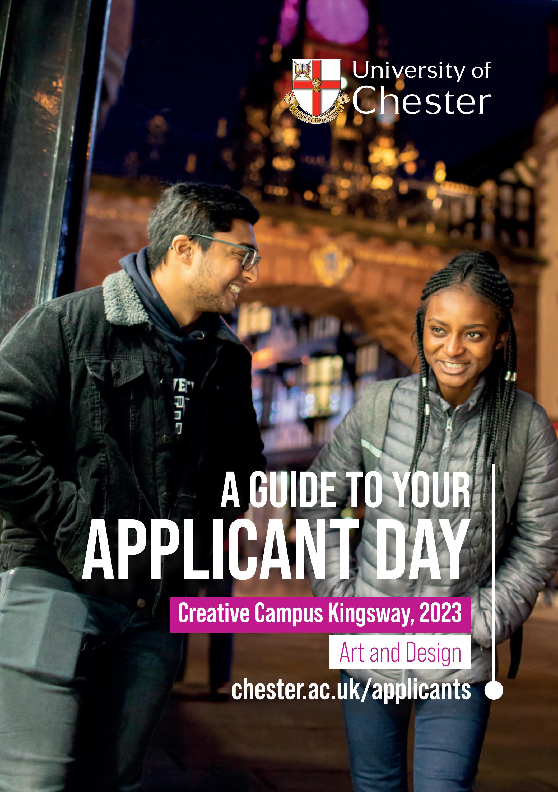 Kingsway Applicant Day Guide Art and Design by University of Chester ...