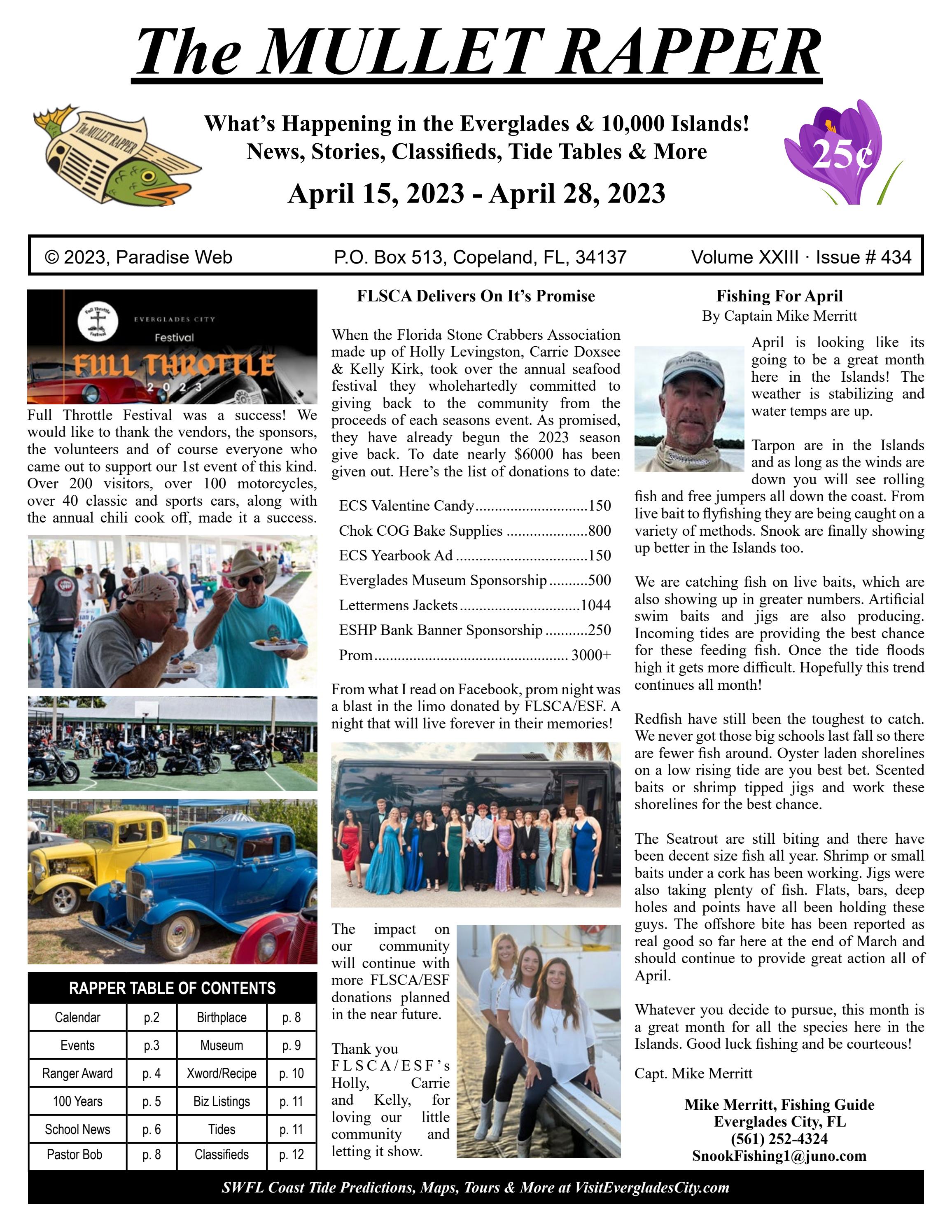 The Mullet Rapper, April 15, 2023 Issue #434 by Paradise Web - Issuu