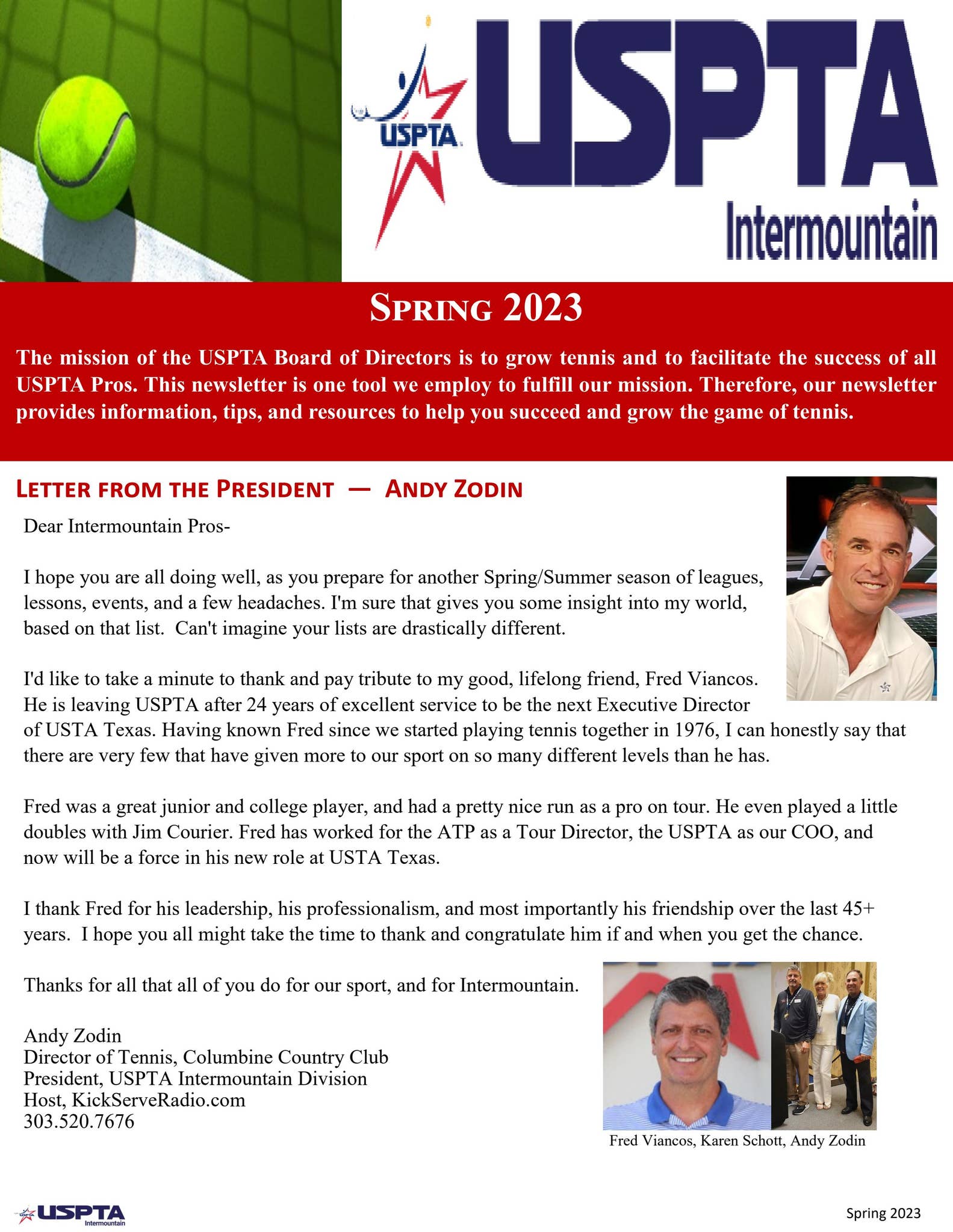 USPTA Intermountain Spring Newsletter by RSPA - Issuu