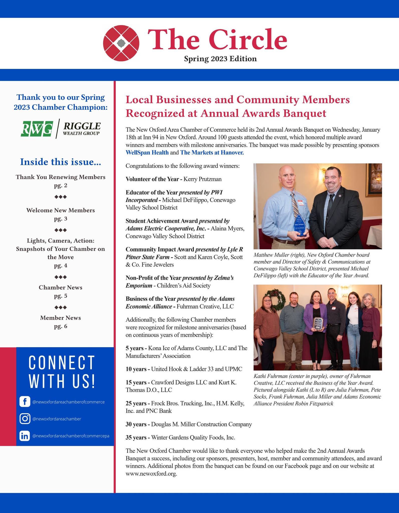 Spring 2023 - The Circle Newsletter by newoxfordareachamberofcommerce ...