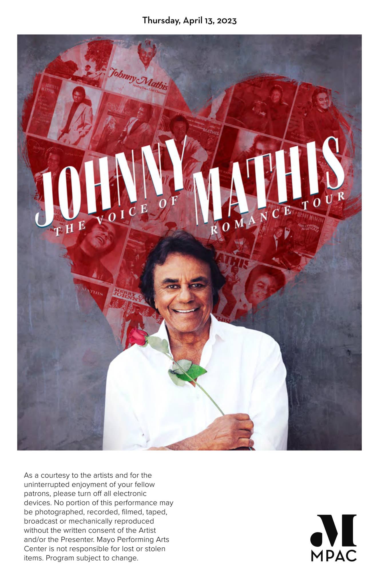 Johnny Mathis by Mayo Performing Arts Center - Issuu