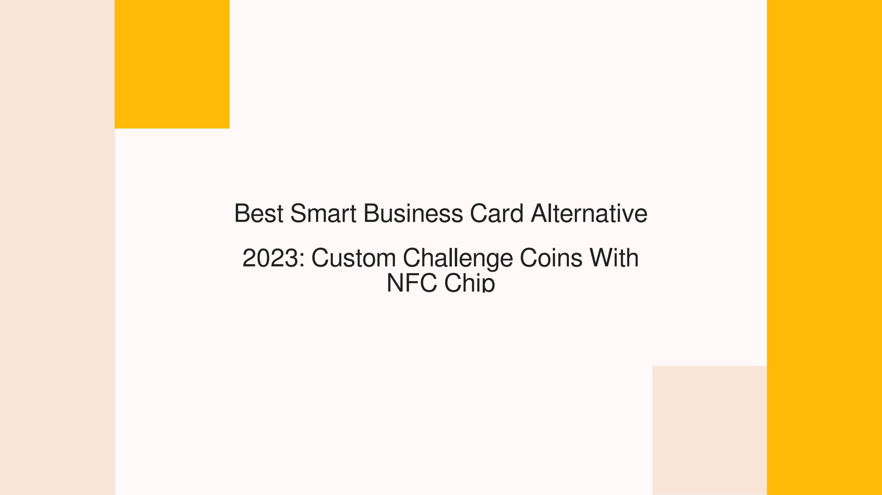 Best Smart Business Card Alternative 2023: Custom Challenge Coins With ...