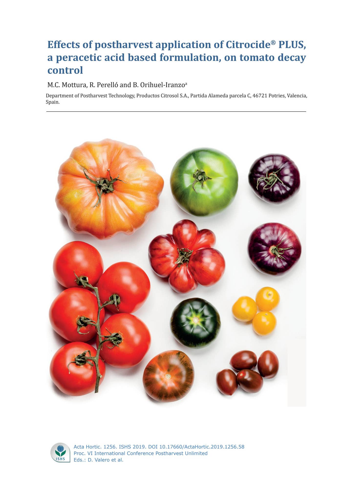 Effects of postharvest application of Citrocide® PLUS, a peracetic acid ...