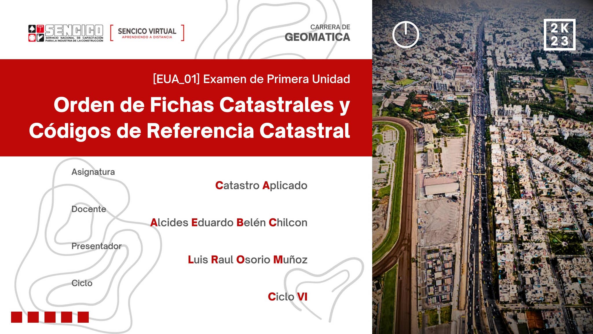 Orden de Fichas Catastrales y Códigos de Referencia Catastral by Luis ...