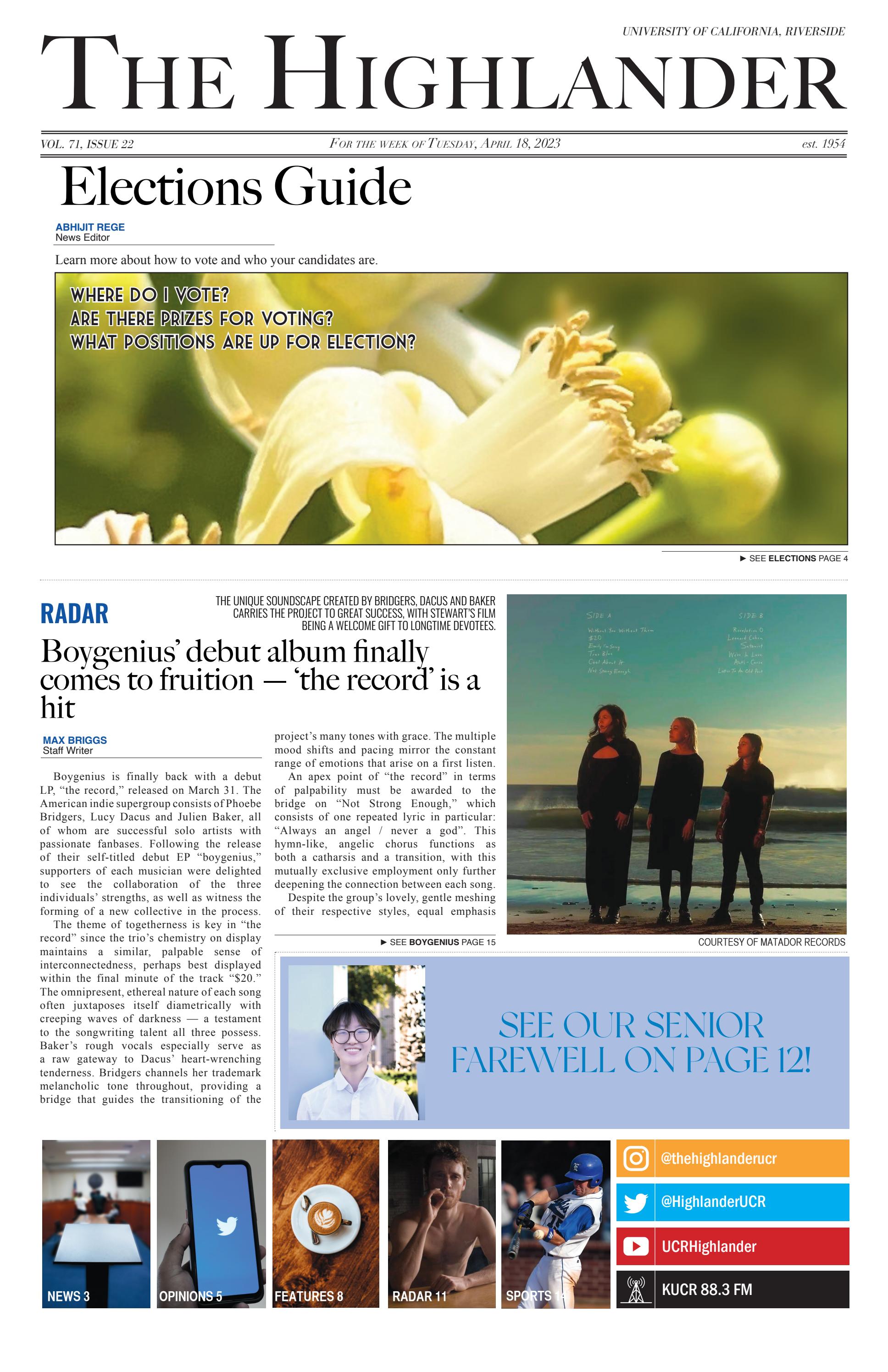 Vol. 71, Issue 22 by The Highlander- UCR - Issuu