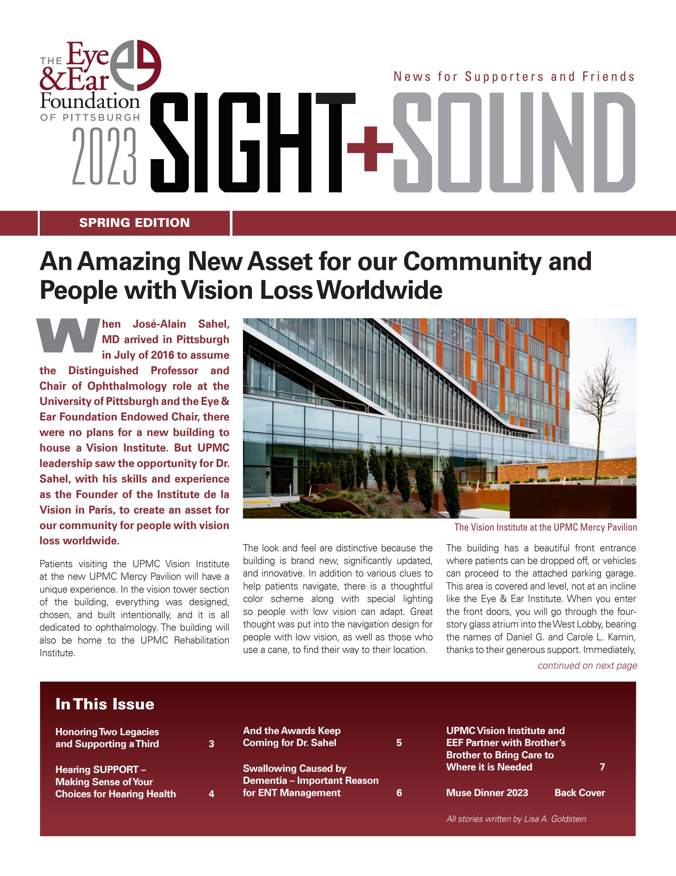 Sight + Sound, Spring 2023 by Eye & Ear Foundation of Pittsburgh - Issuu