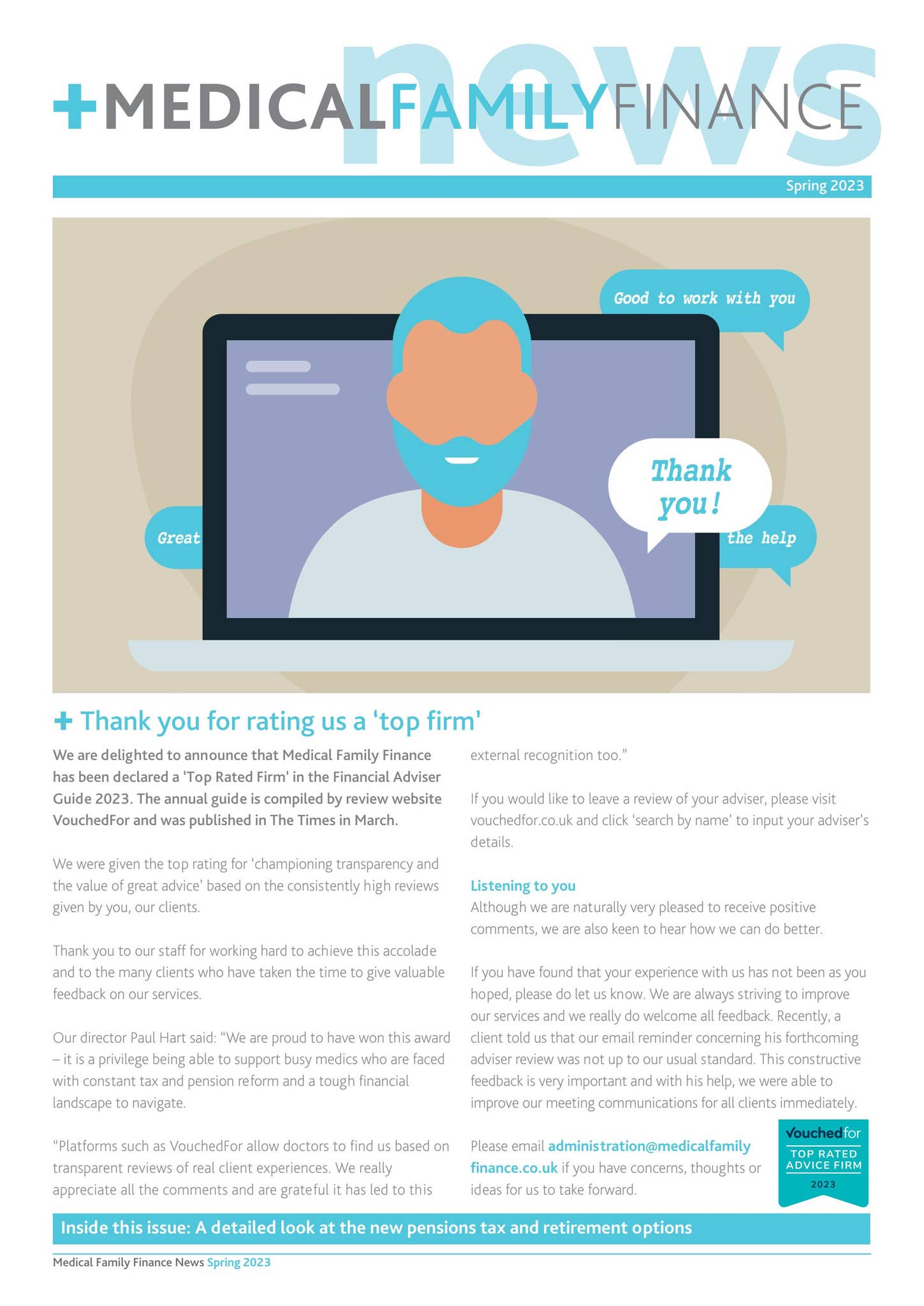 Medical Family Finance Client Newsletter - Spring 2023 by david.norris ...