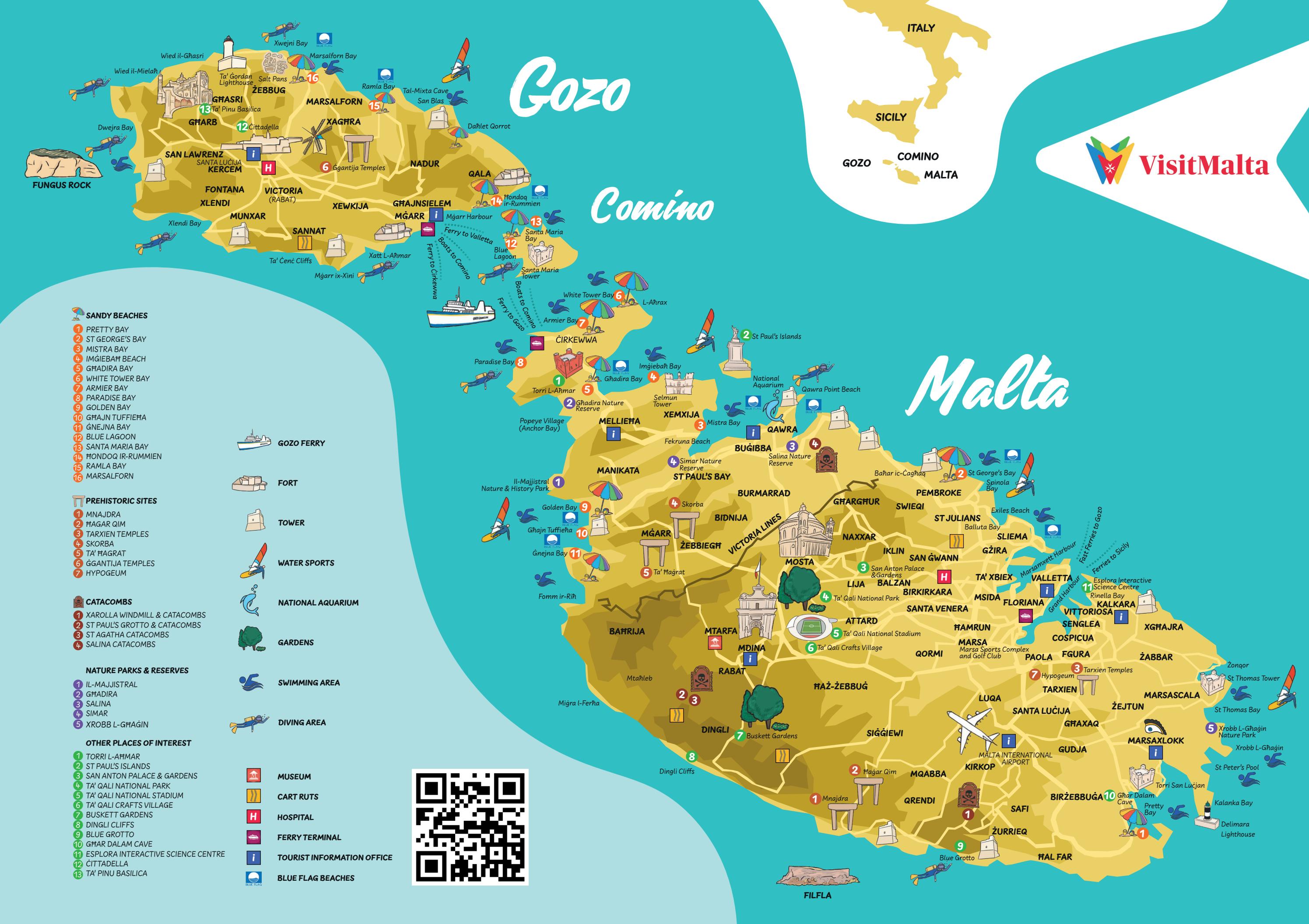 Malta Map | Greater Harbour by Malta Tourism Authority - Issuu