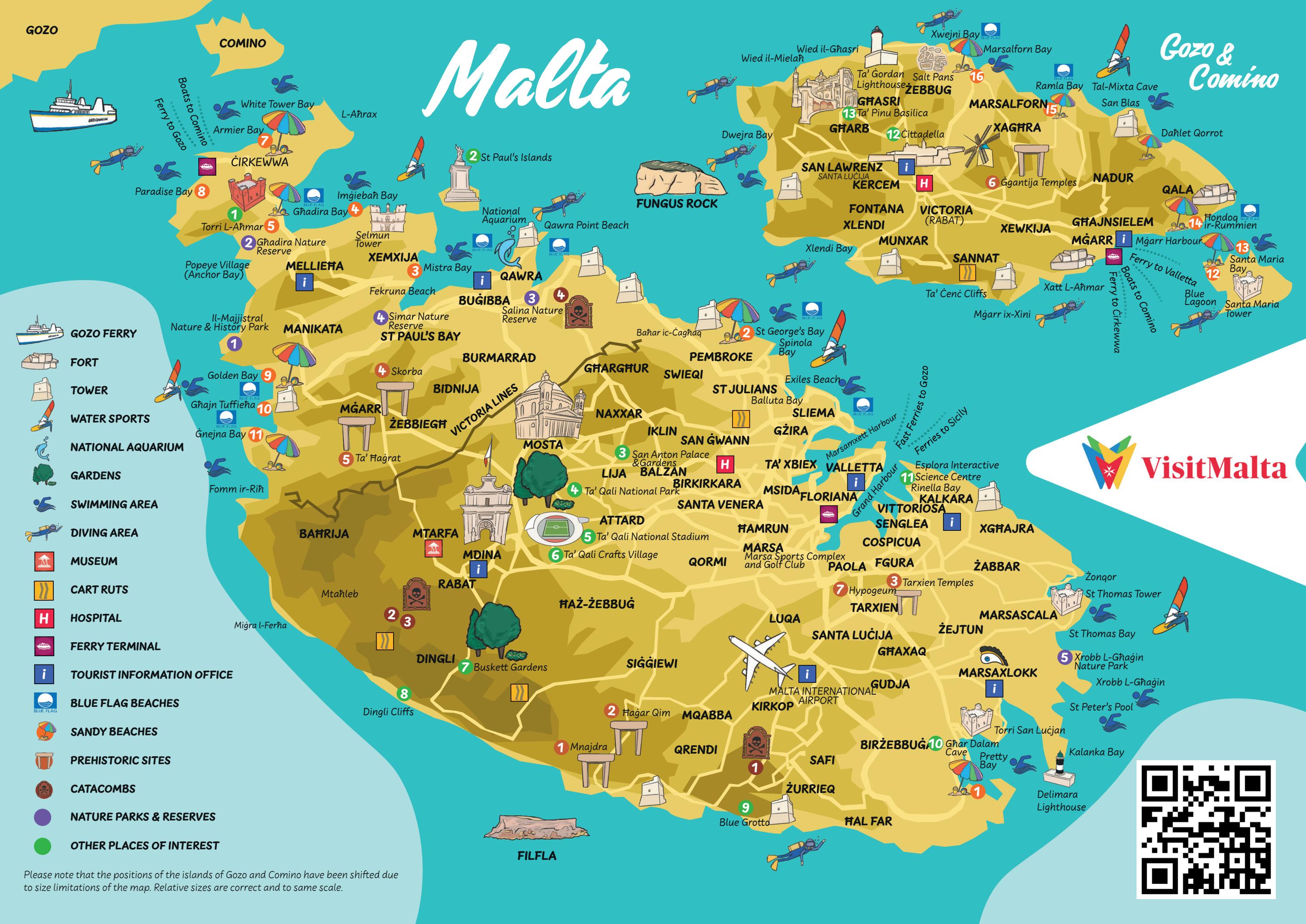 Malta Map | Bugibba by Malta Tourism Authority - Issuu