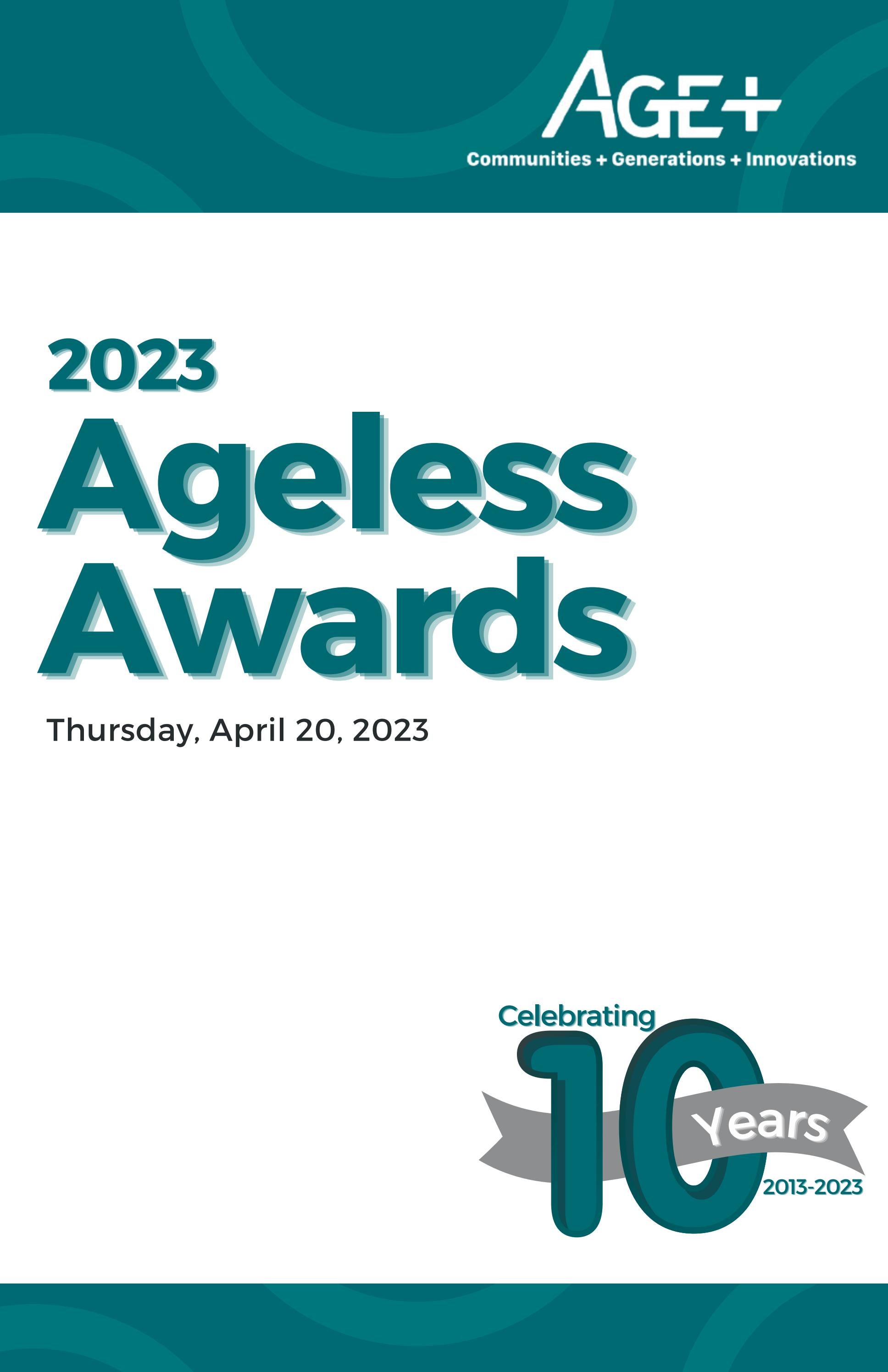 2023 Ageless Award Program by ageplus - Issuu