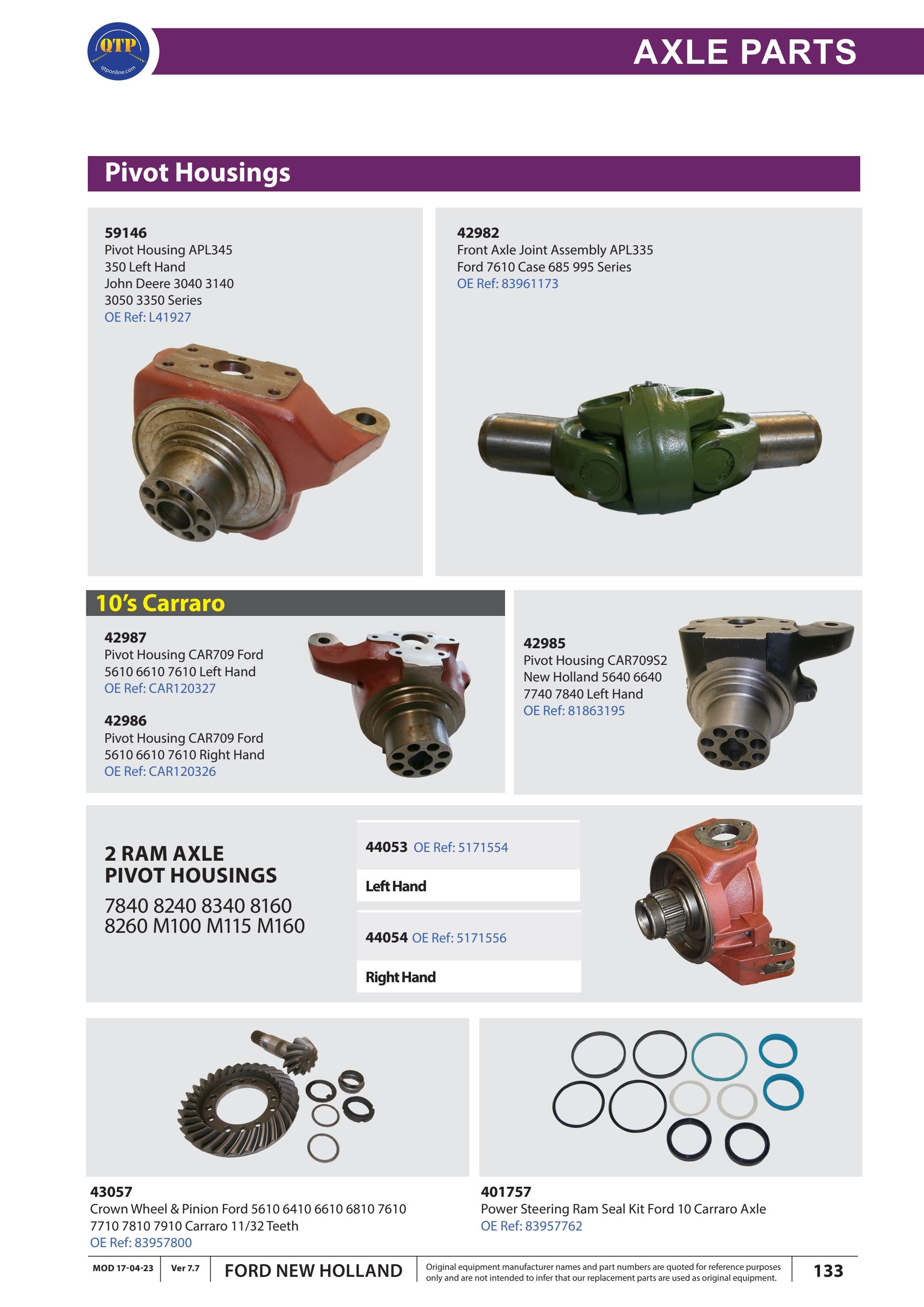 Ford New Holland Parts Catalogue! by Quality Tractor Parts - Issuu