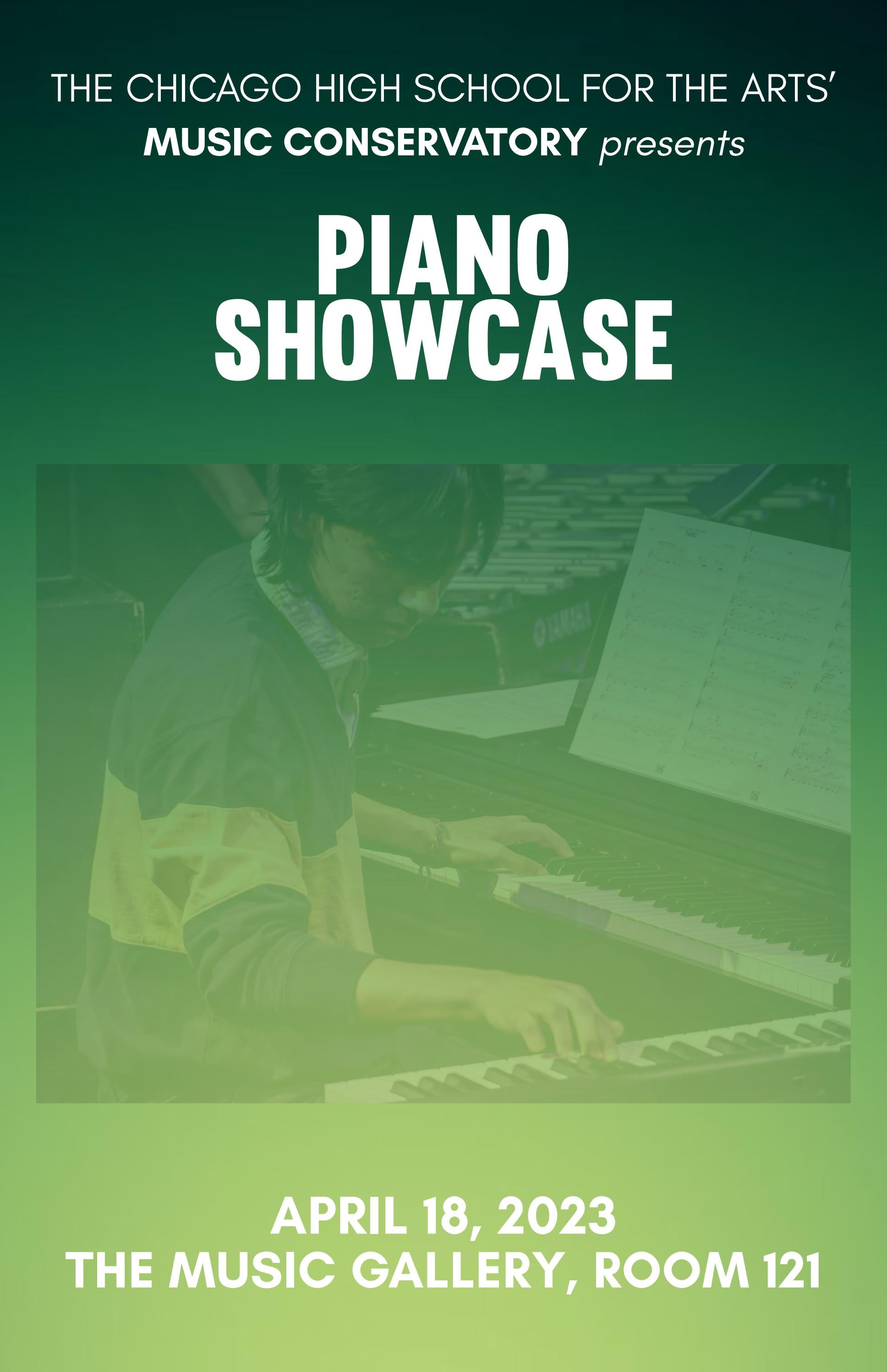 ChiArts Music: Piano Showcase Program 2023 by The Chicago High School ...