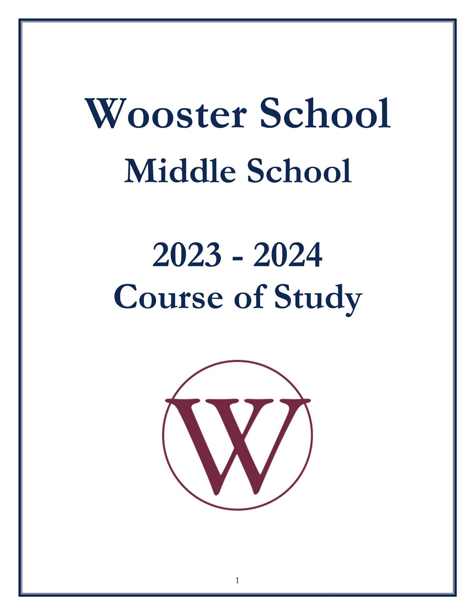 Middle School Course of Study 2023-2024 by Wooster School - Issuu