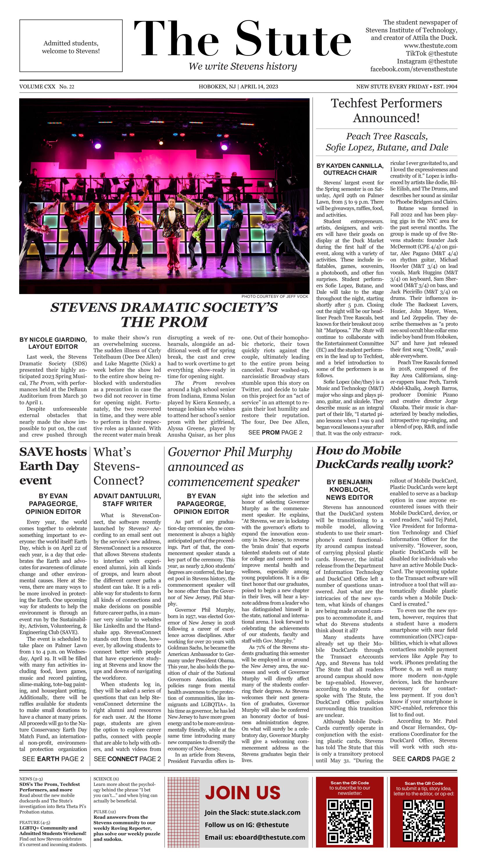 [The Stute] April 14, 2023 (Issue 22, Volume CXX) by The Stute - Issuu