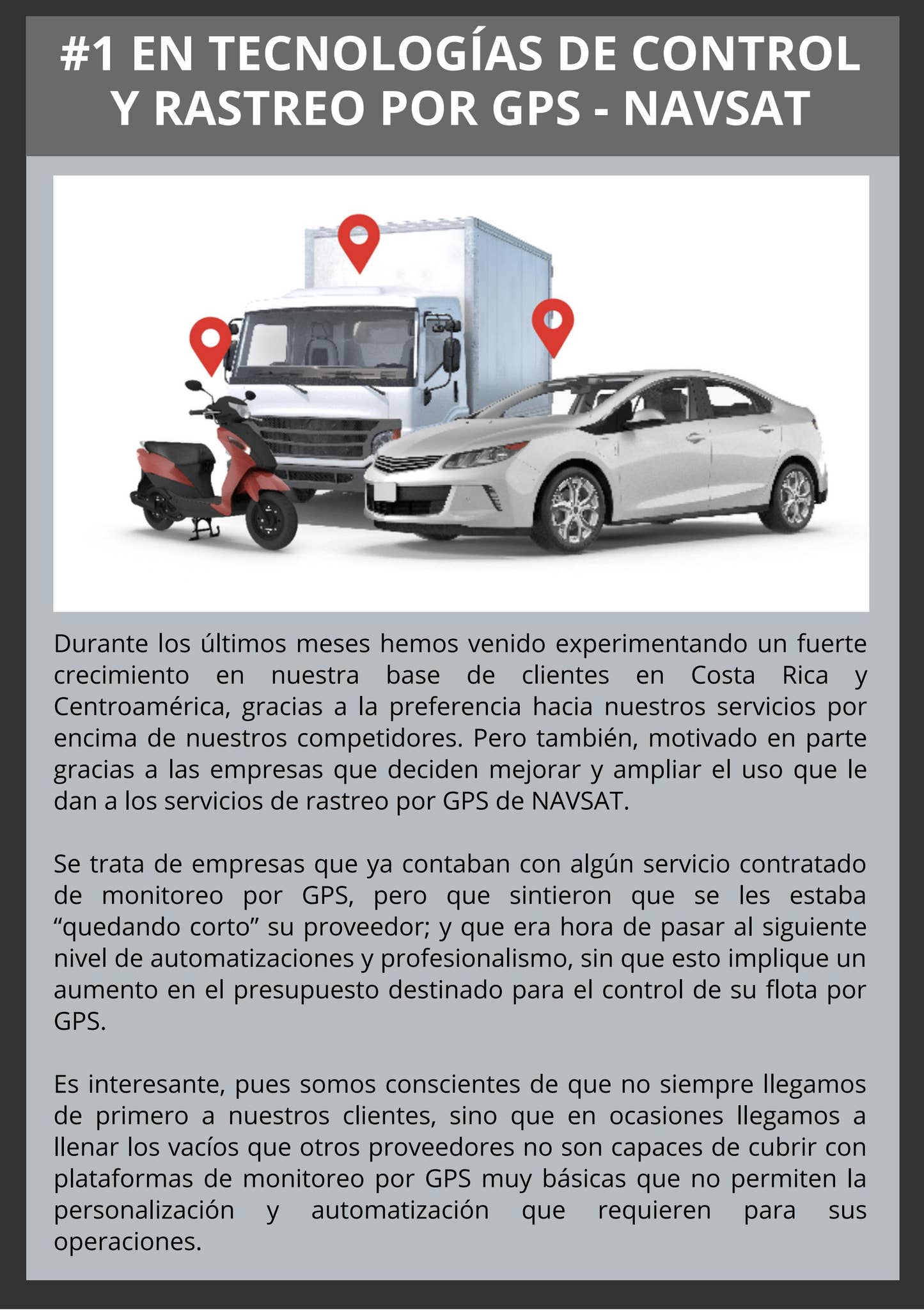 #1 en tecnologías de control y rastreo por GPS - NAVSAT by navsat - Issuu