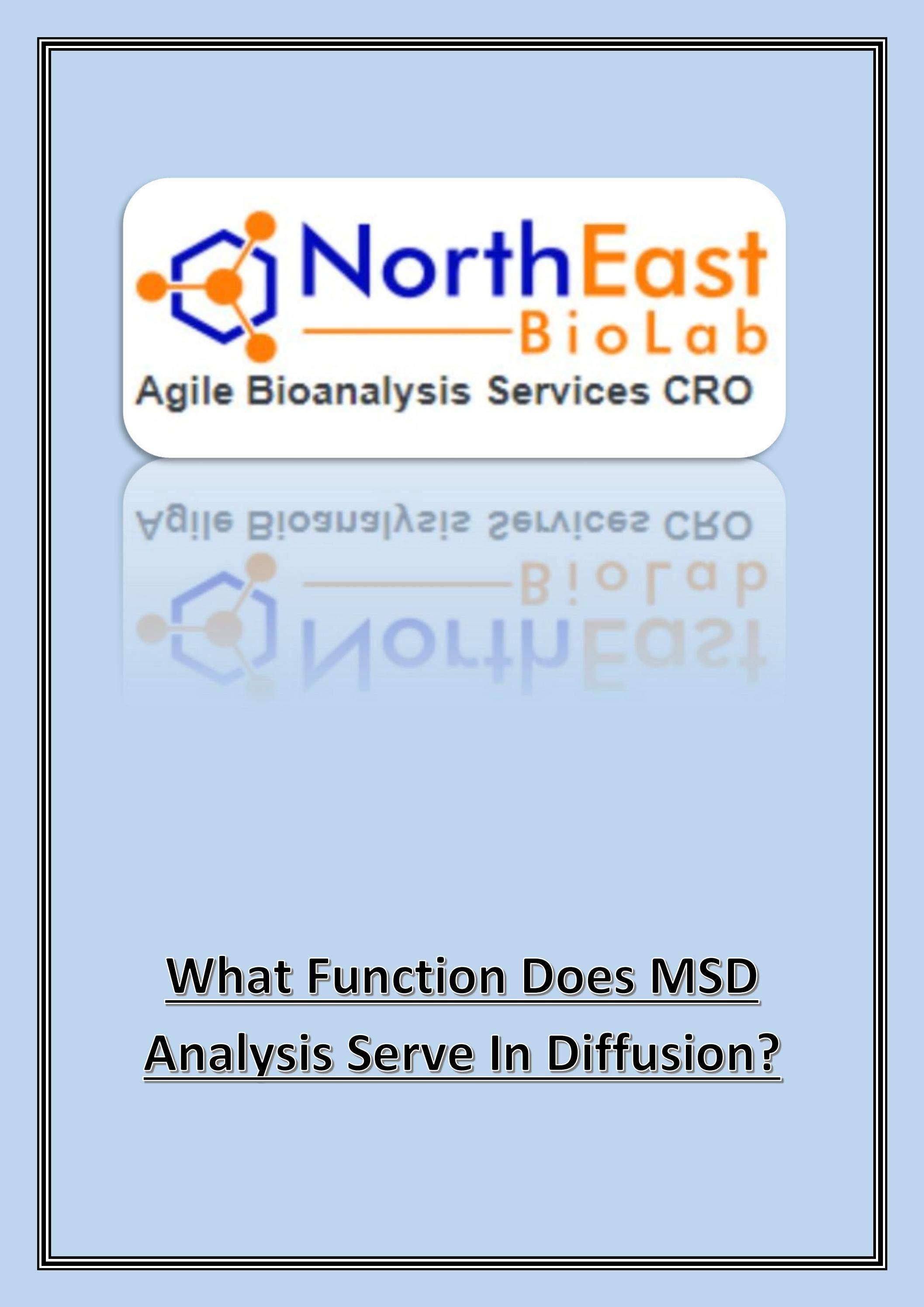 What Function Does MSD Analysis Serve In Diffusion? by Ben Stocks - Issuu