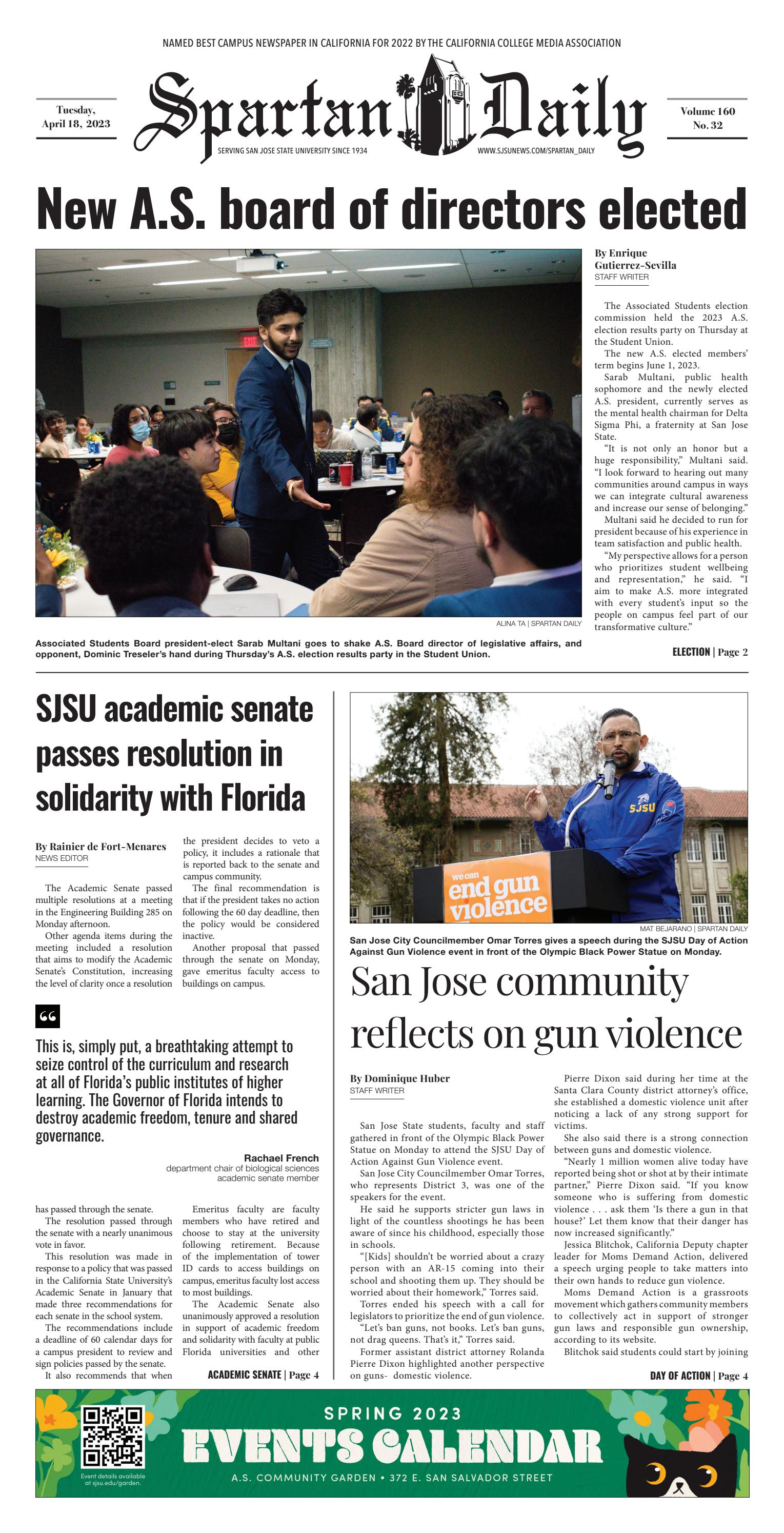 Spartan Daily Vol. 160 No. 32 by Spartan Daily - Issuu