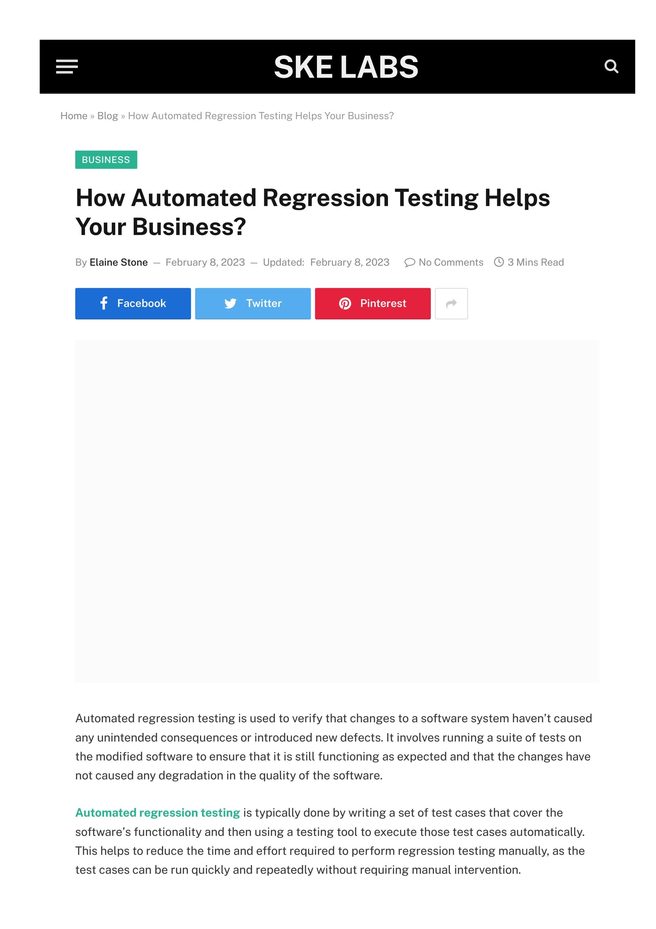 How Automated Regression Testing Helps Your Business? by Opkey - Issuu