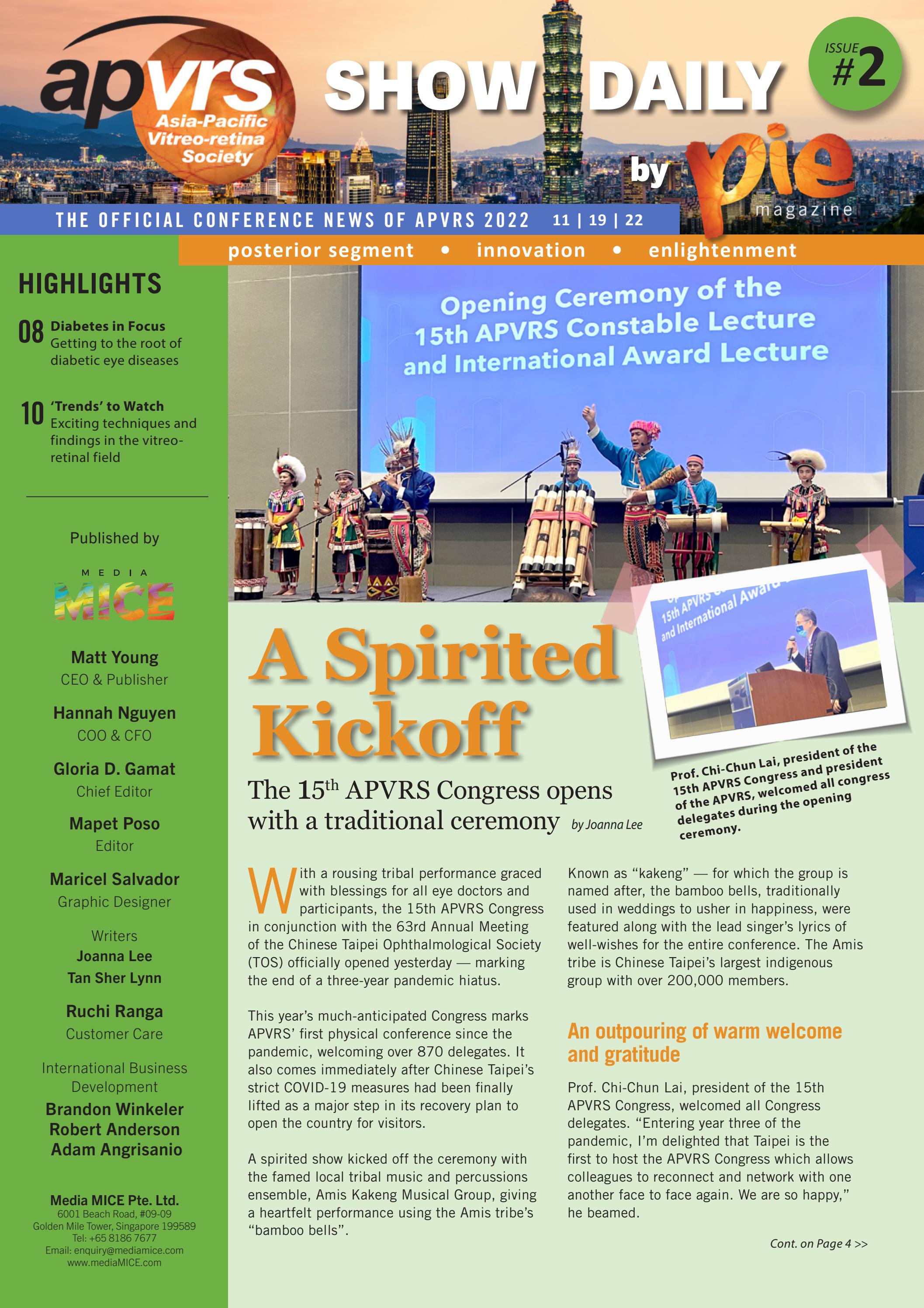 APVRS 2022 – Taipei, Taiwan – Issue 2 by Media MICE - Issuu