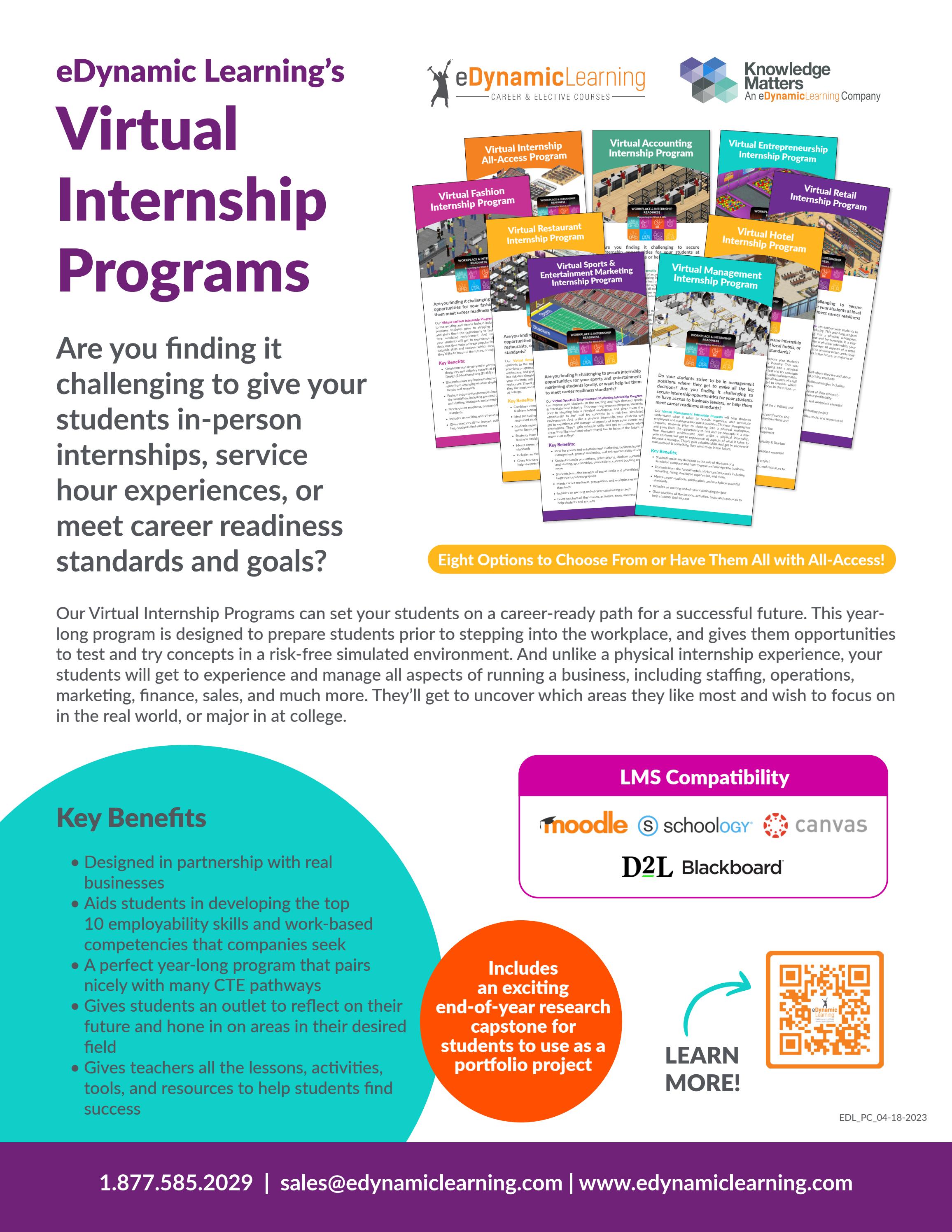 Virtual Internship Programs Flyer by edynamiclearning - Issuu