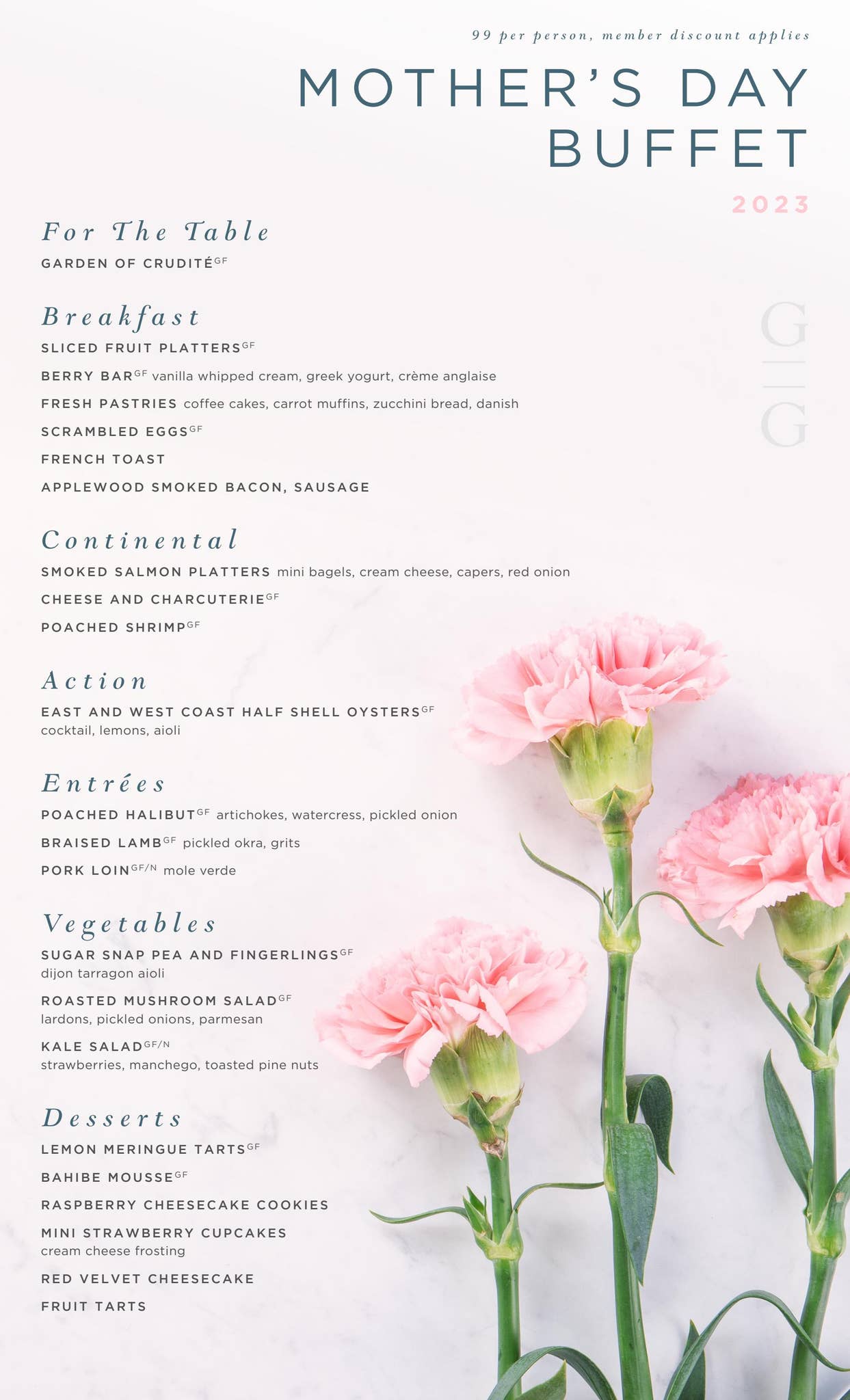 Mother's Day Buffet Menu 2023 by gardenofthegodsresortandclub - Issuu