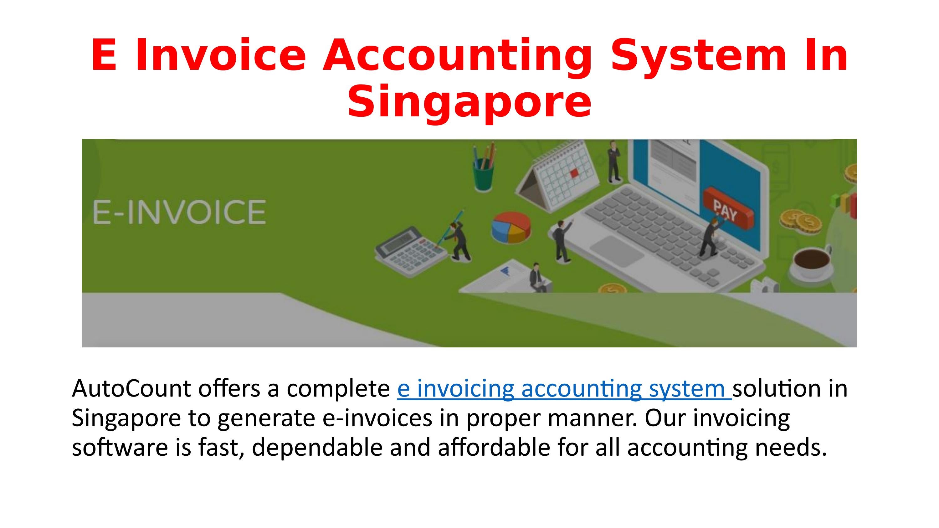 E Invoice Accounting System Accounting Software Grant By AutoCount