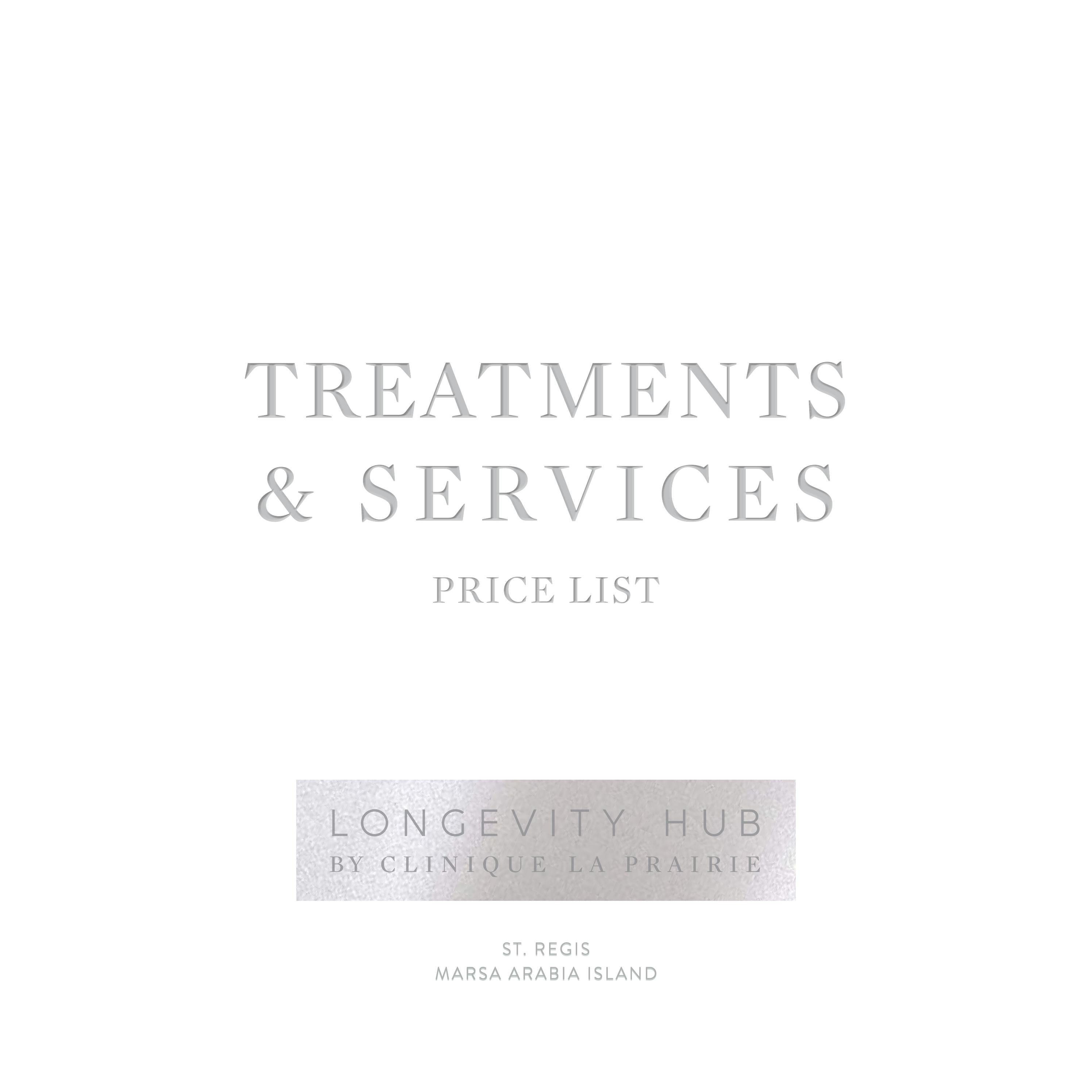 Brochure Treatments & Services Longevity Hub - Doha by Clinique La ...