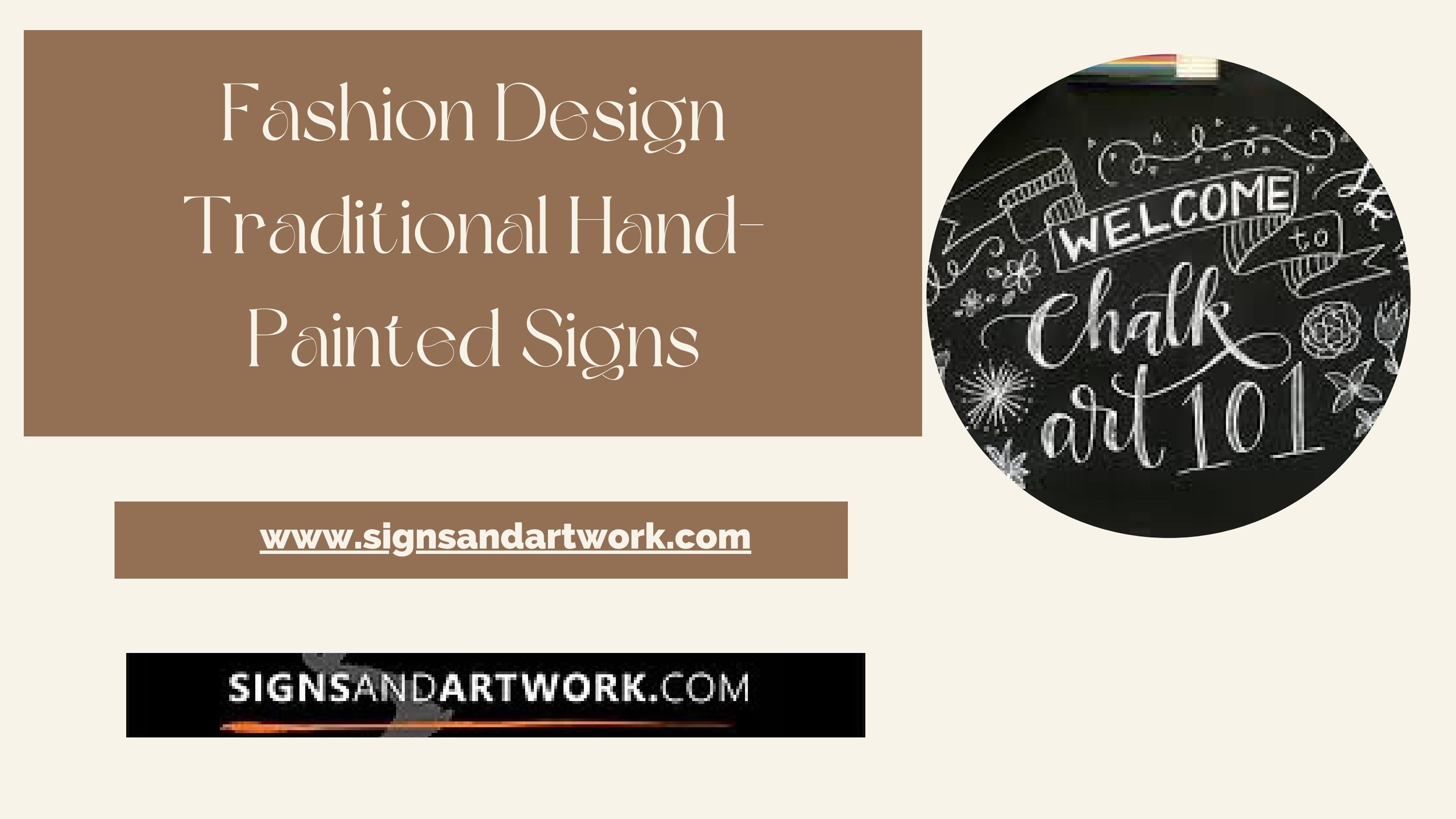 Fashion Design Traditional Hand-Painted Signs by signsandartwork - Issuu