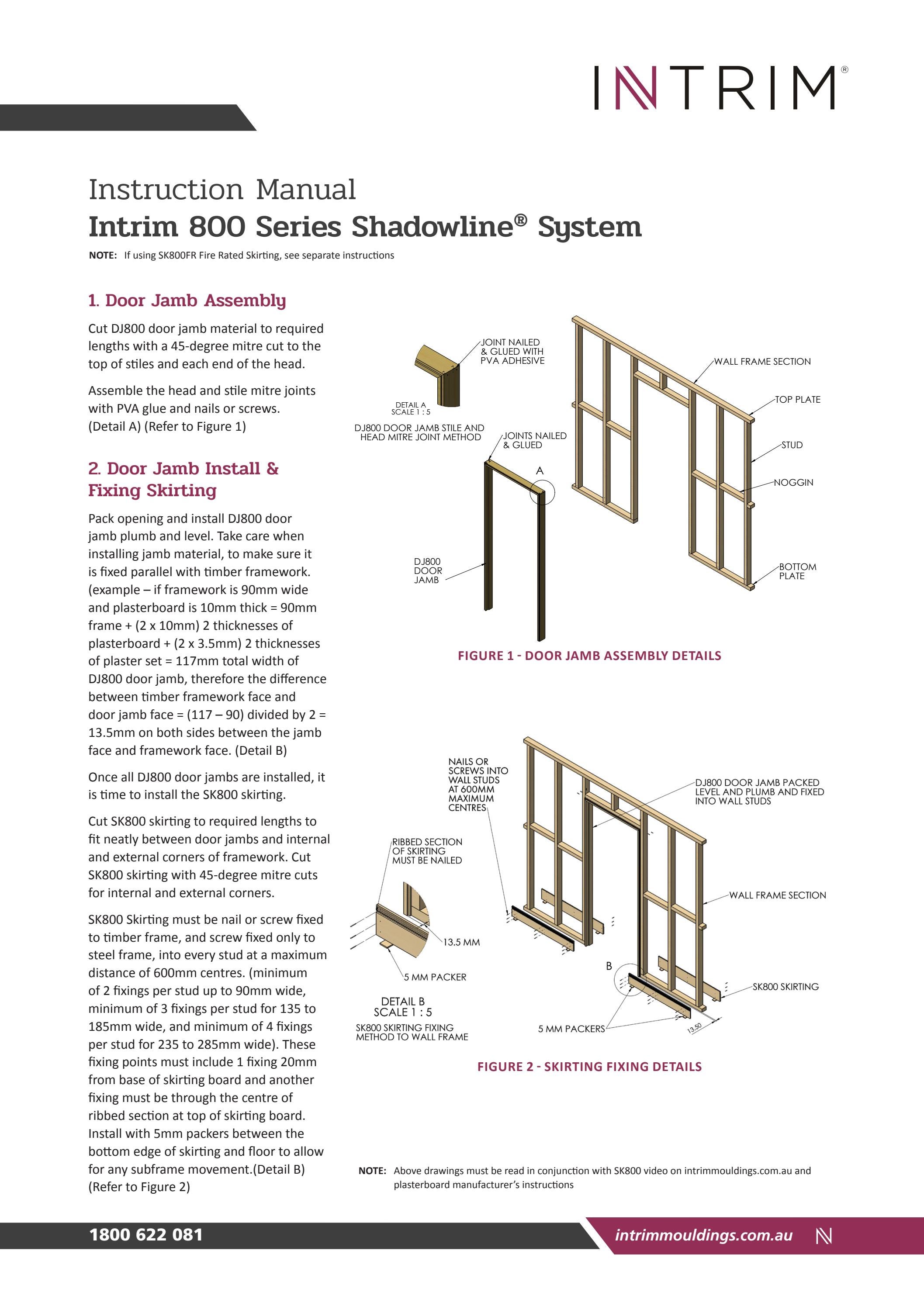 Intrim Shadowline System Installation Instructions by Intrim Mouldings ...
