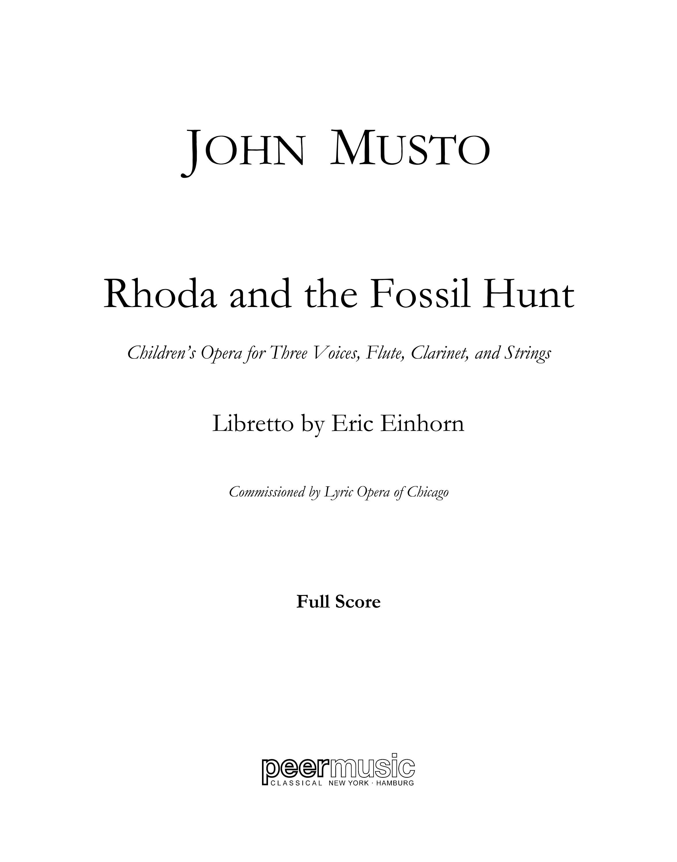 Rhoda and the Fossil Hunt (Musto, Einhorn) - original version by ...