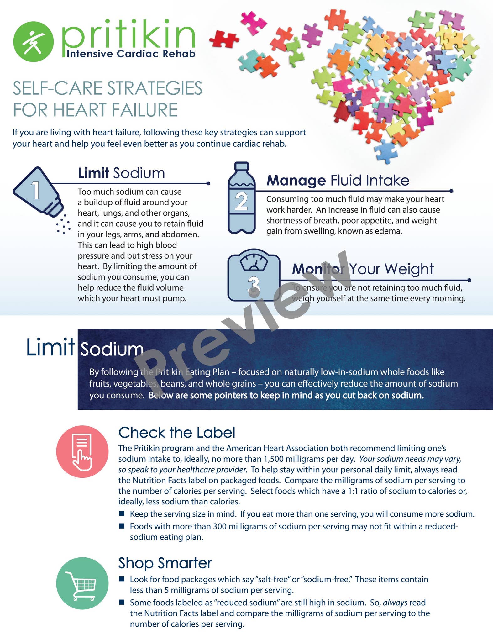 Pritikin ICR - Self-Care Strategies for Heart Failure Brochure ...