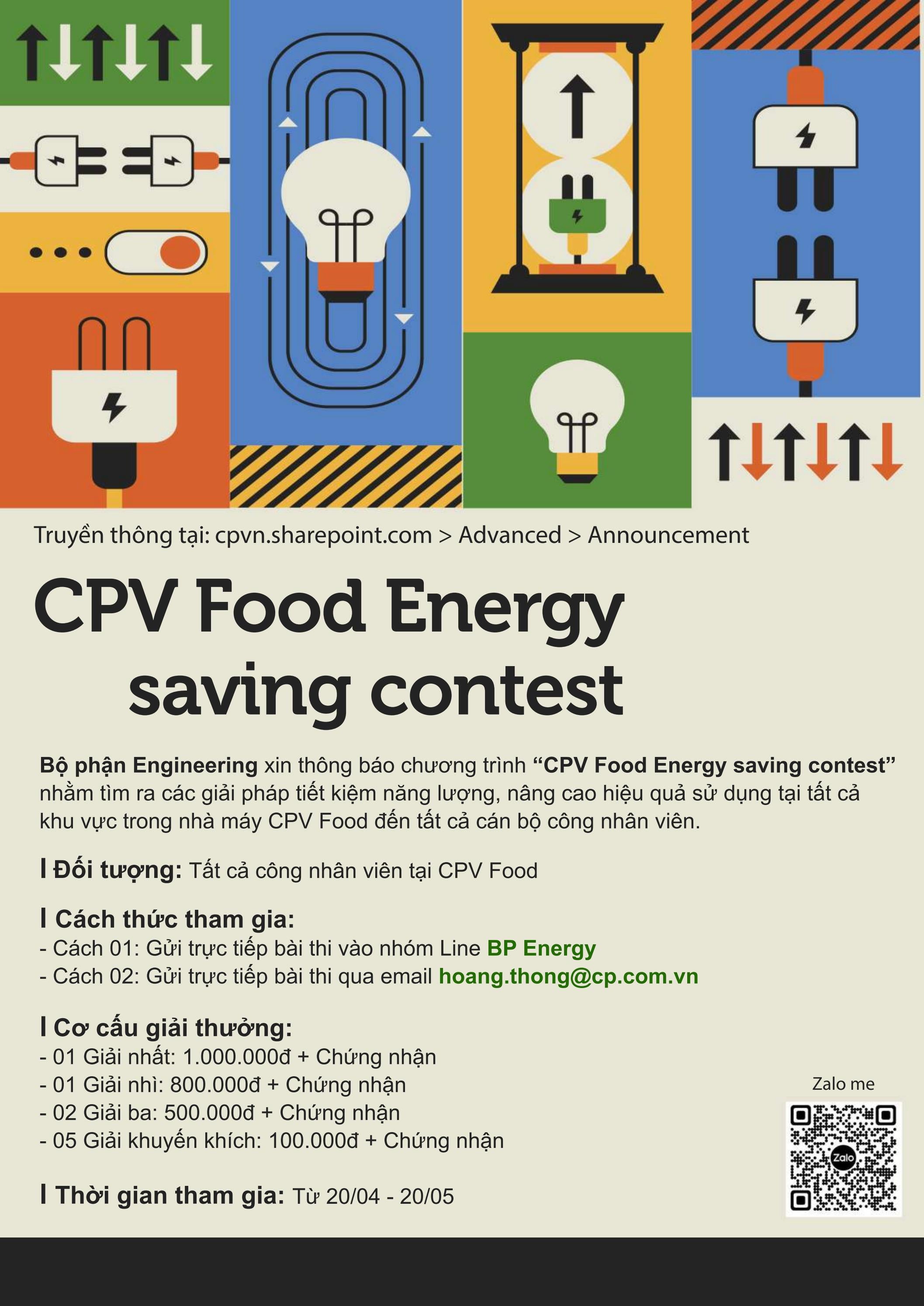 CPV FOOD ENERGY SAVING CONTEST by Thong Nguyen - Issuu