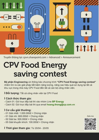 CPV FOOD ENERGY SAVING CONTEST by Thong Nguyen - Issuu
