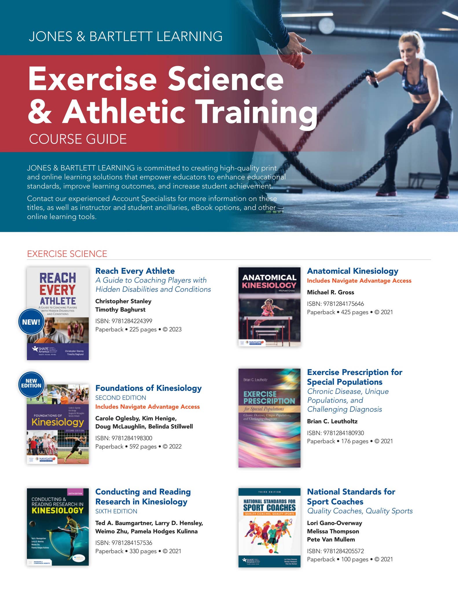 Exercise Science & Athletic Training Course Guide by Jones & Bartlett ...