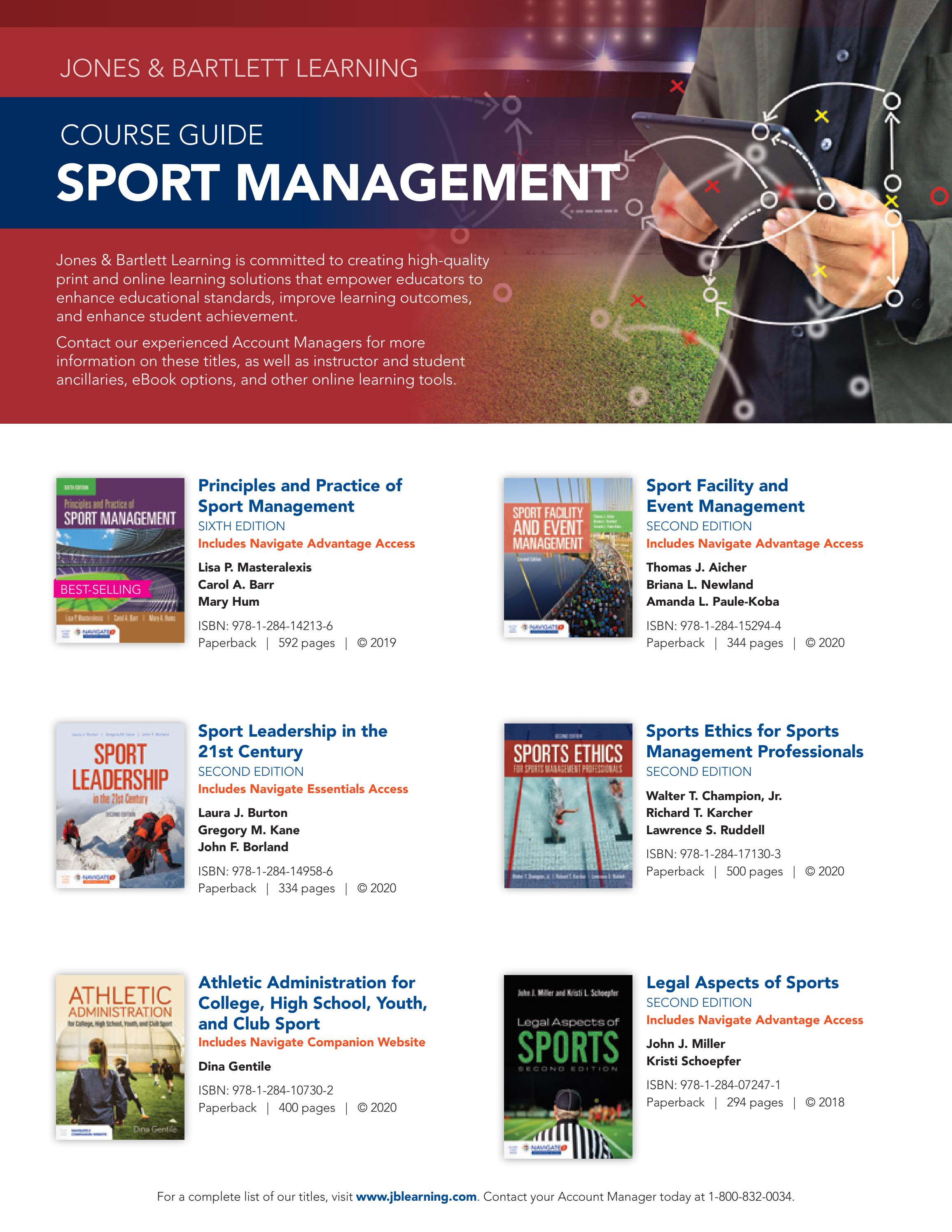 Sports Management Course Guide by Jones & Bartlett Learning - Issuu