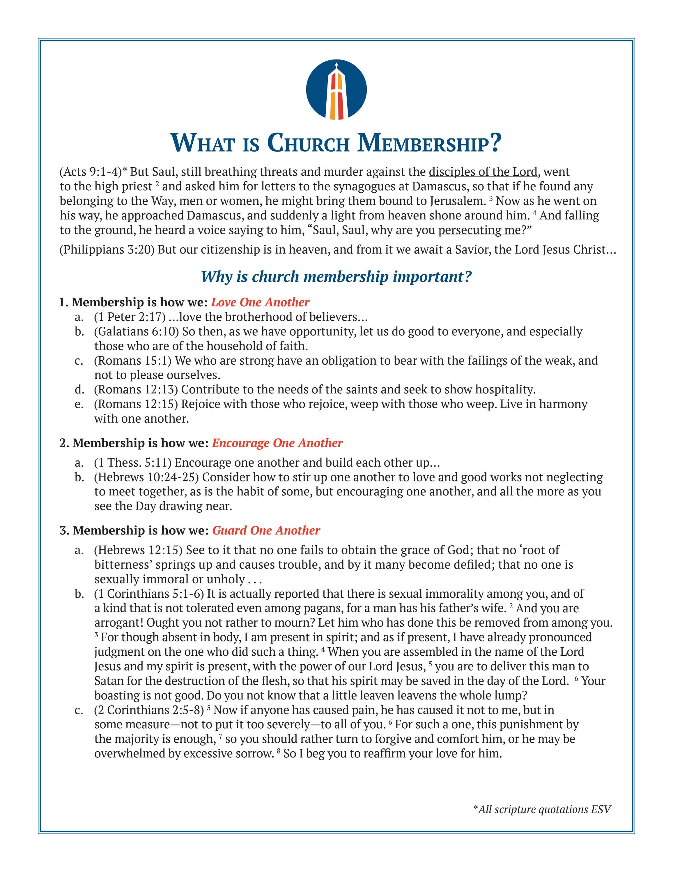 What is Church Membership? by Frazer Church - Issuu