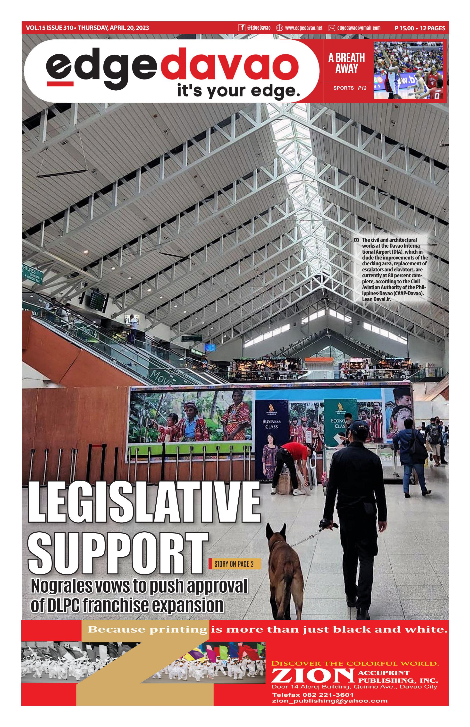 Edge Davao Vol. 15 Issue 310 | Thursday, April 20, 2023 by Edge Davao The Business Paper - Issuu