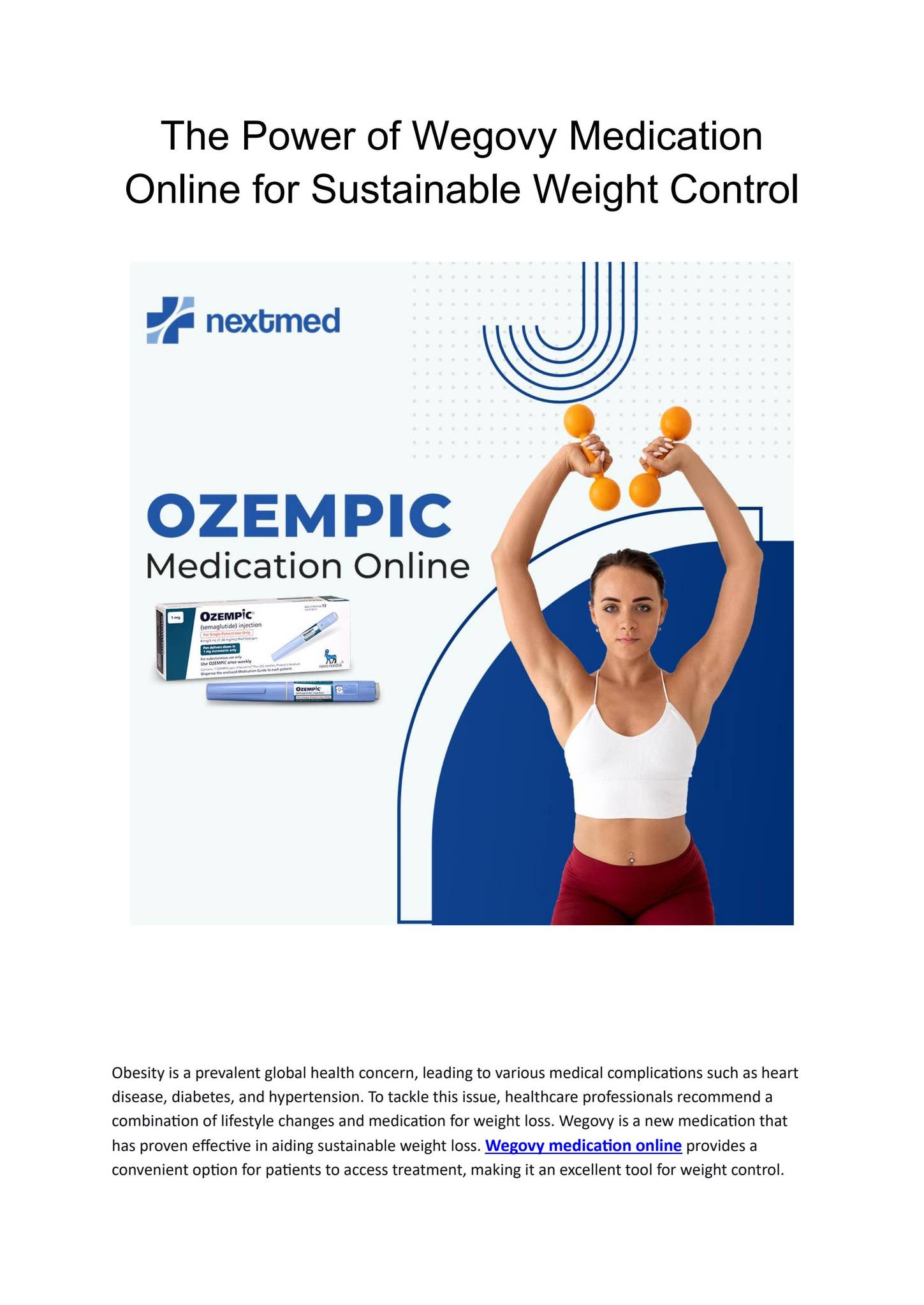 Wegovy Medication Online | NextMed by Jayden Irish - Issuu