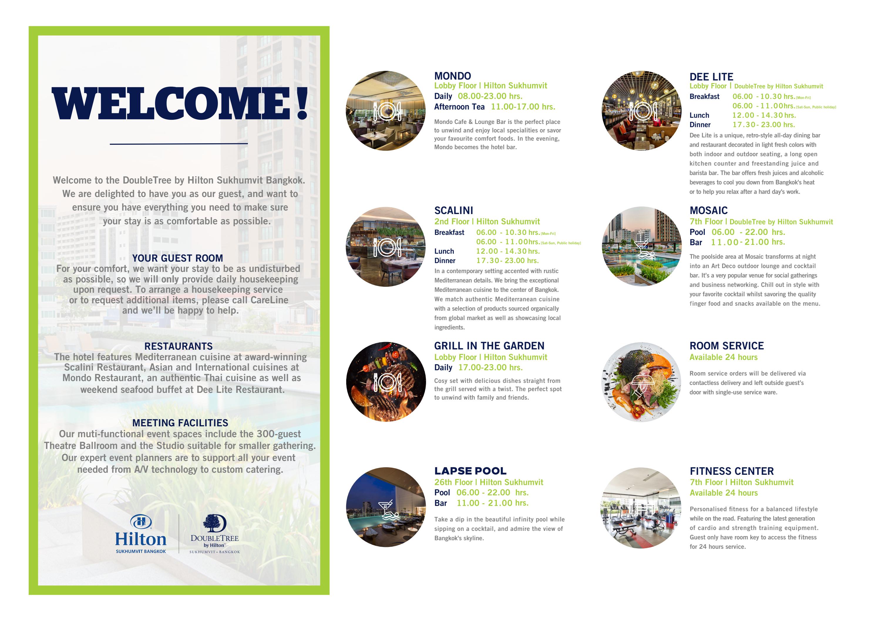 Welcome Letter | DoubleTree by Hilton Sukhumvit Bangkok by Hilton ...
