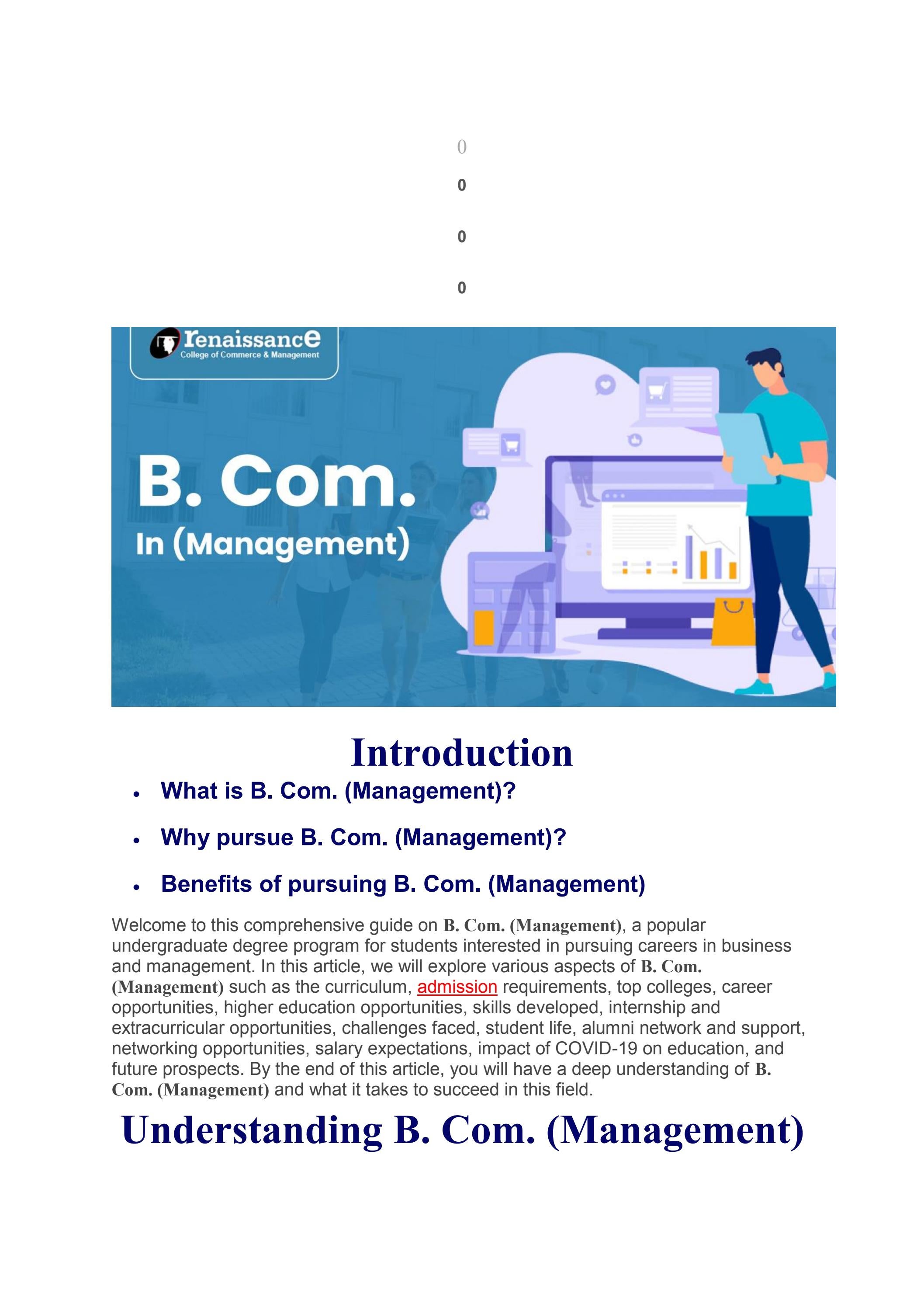 B In Management Best B College In Indore By SEO Rccm Issuu