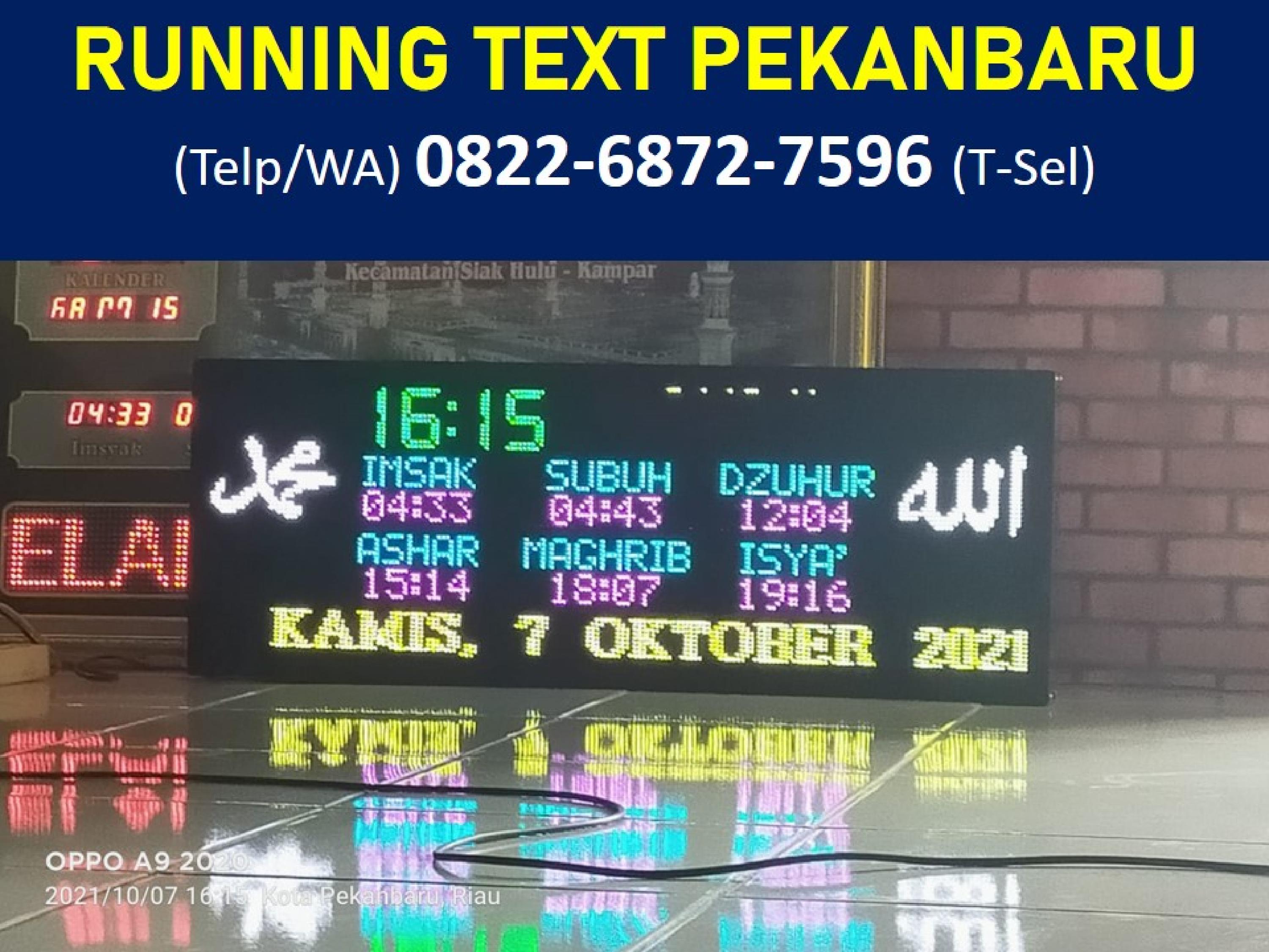 Telp/WA : 0822-6872-7596, Running Text Menggunakan Arduino Pekanbaru by ...
