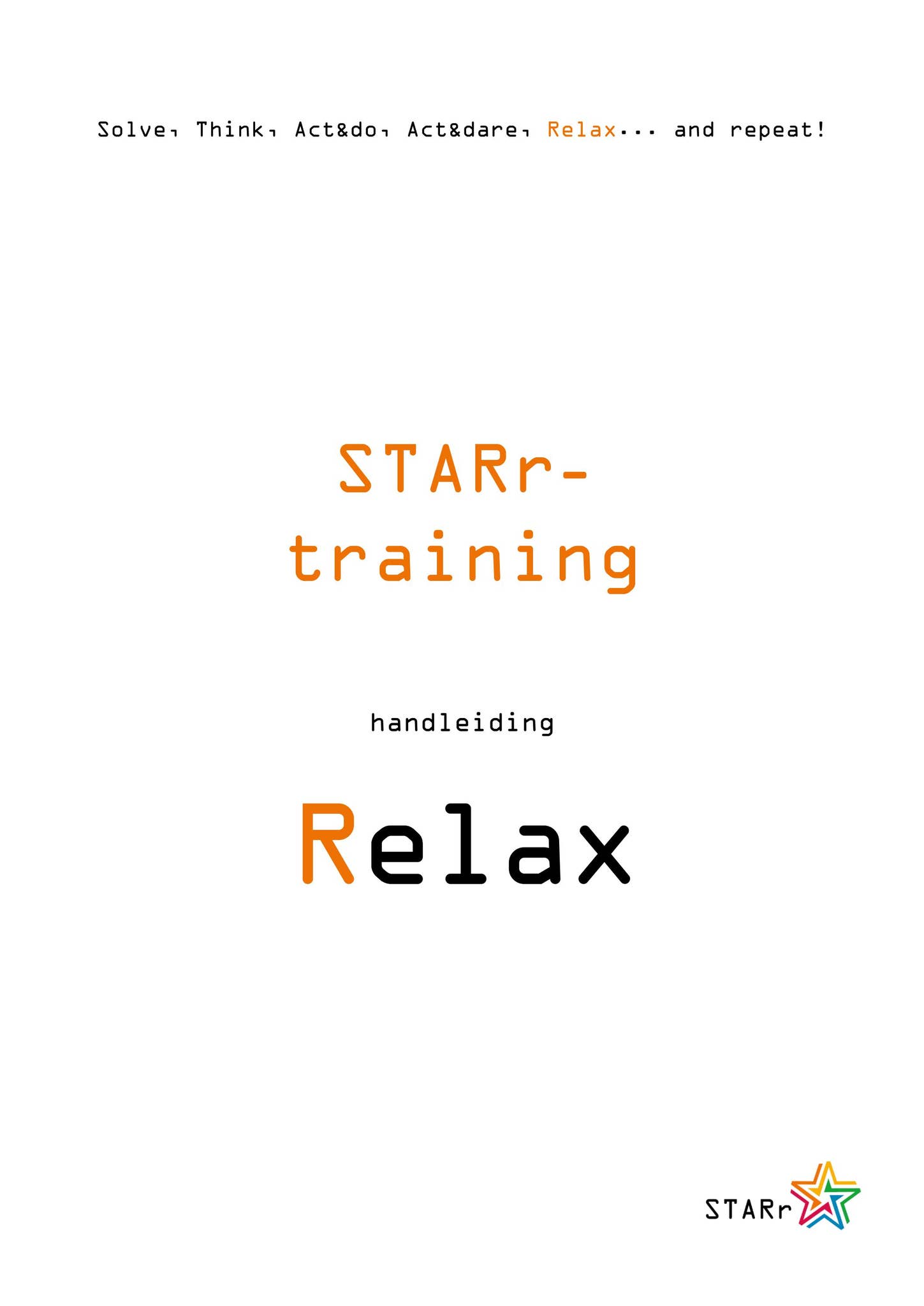 STARr-training - Handleiding Relax by VGCt - Issuu