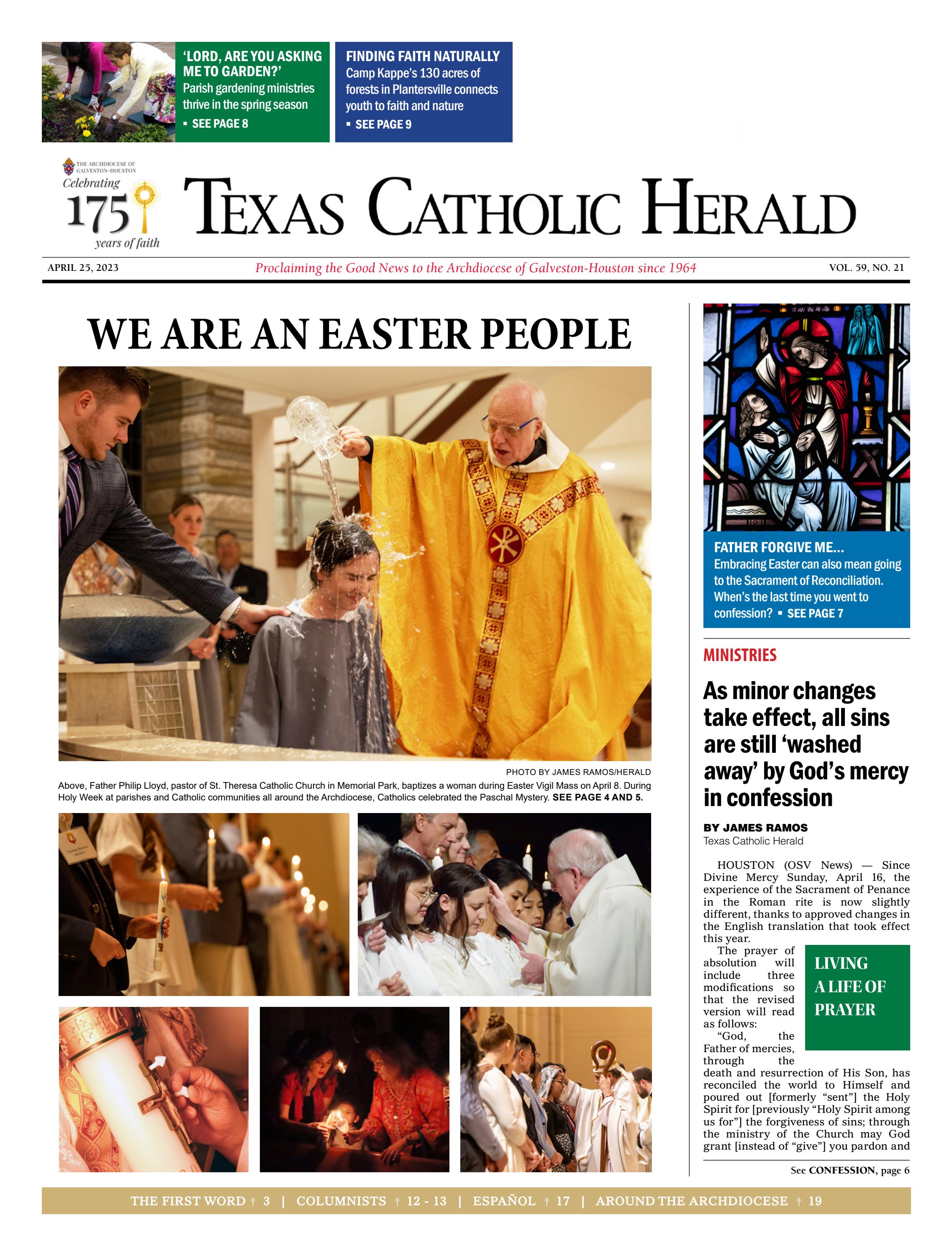 Texas Catholic Herald - April 25, 2023 by Texas Catholic Herald - Issuu